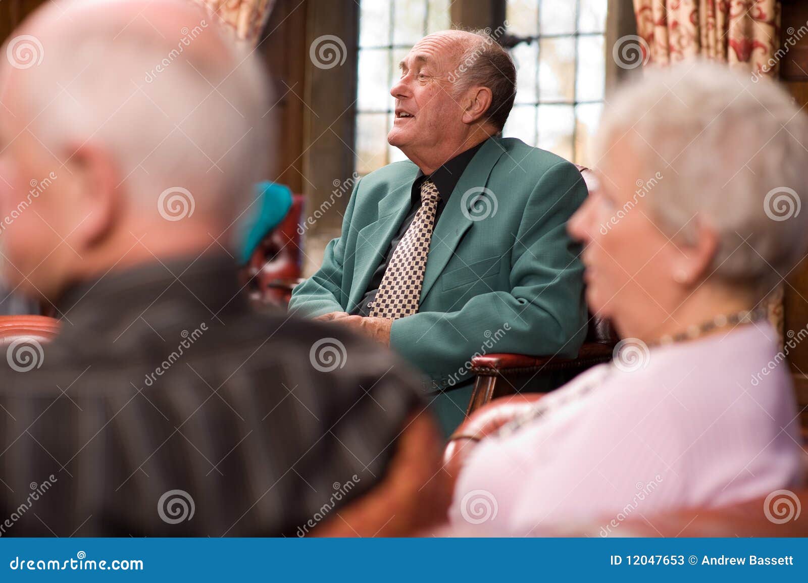 Group of Older People Talking Stock Image - Image of older, grandmother ...