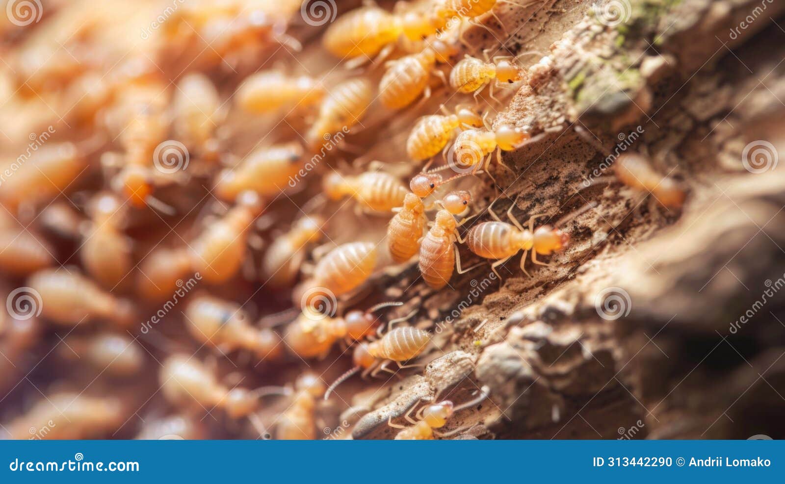 Group of Orange Bugs Crawling on a Tree Stock Photo - Image of garden ...