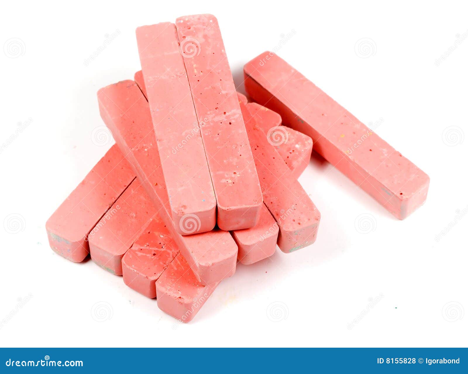 Group orange chalk stock photo. Image of close, chalk - 8155828