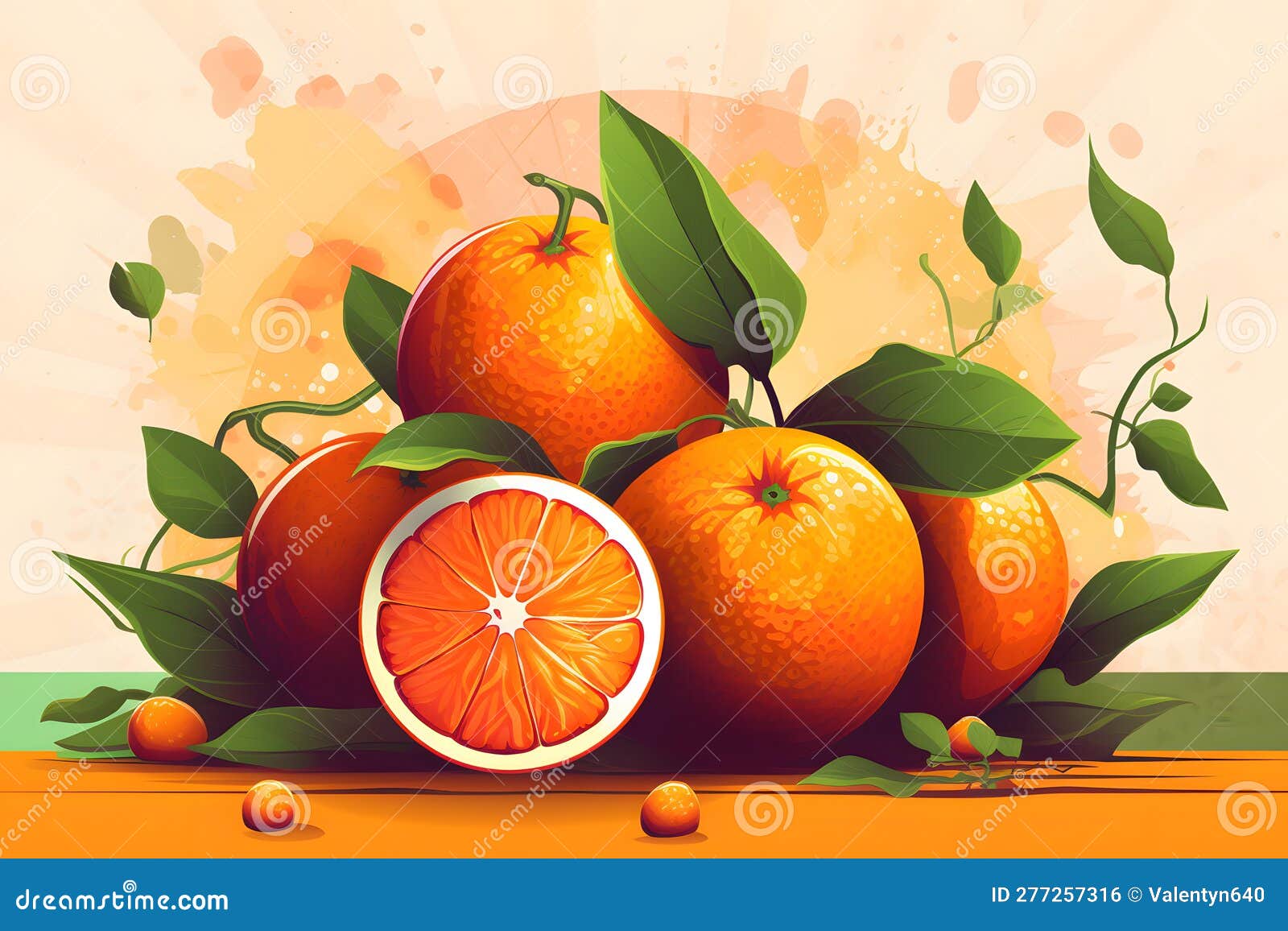 Group of Oranges Sitting on Top of Each Other on Table. Generative AI ...