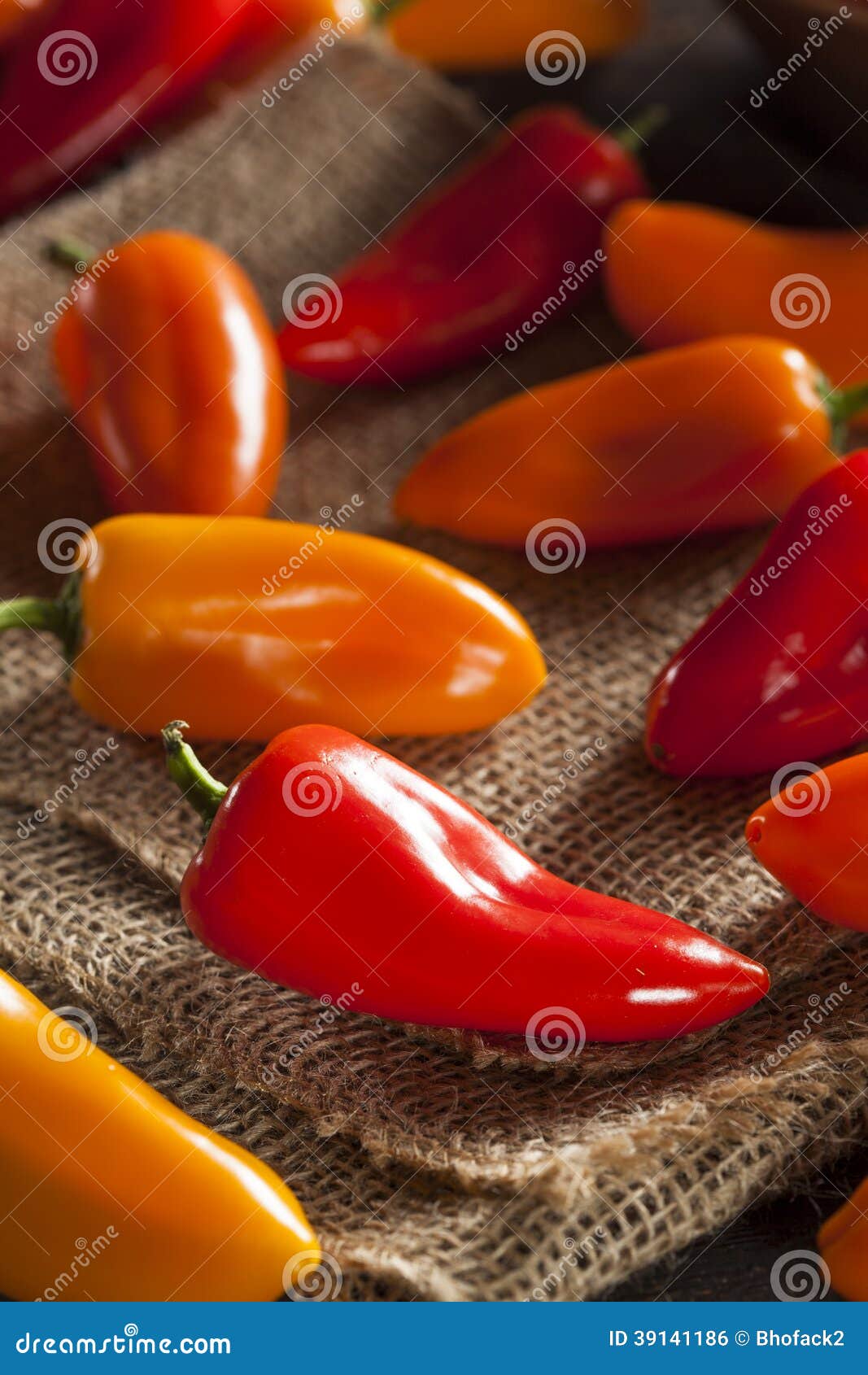 Group of Organic Colorful Hot Peppers Stock Photo - Image of organic ...