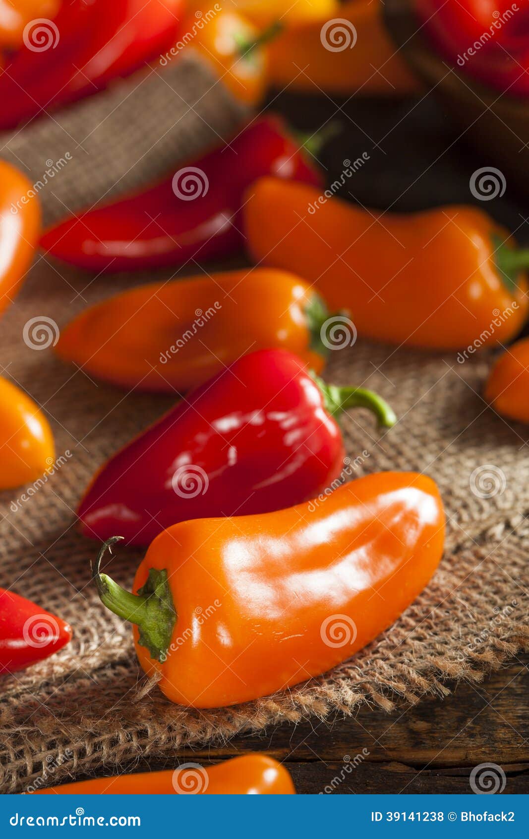 Group of Organic Colorful Hot Peppers Stock Photo - Image of spicy ...
