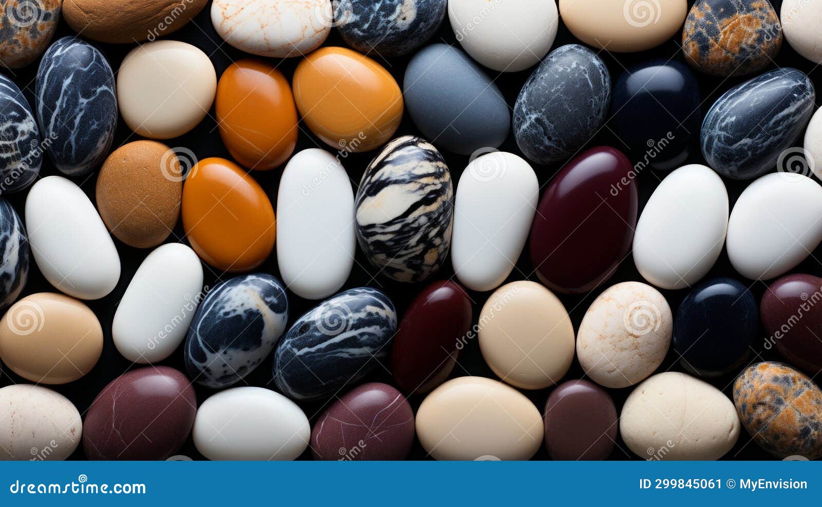 A Group of Oval Shaped Objects Stock Illustration - Illustration of ...