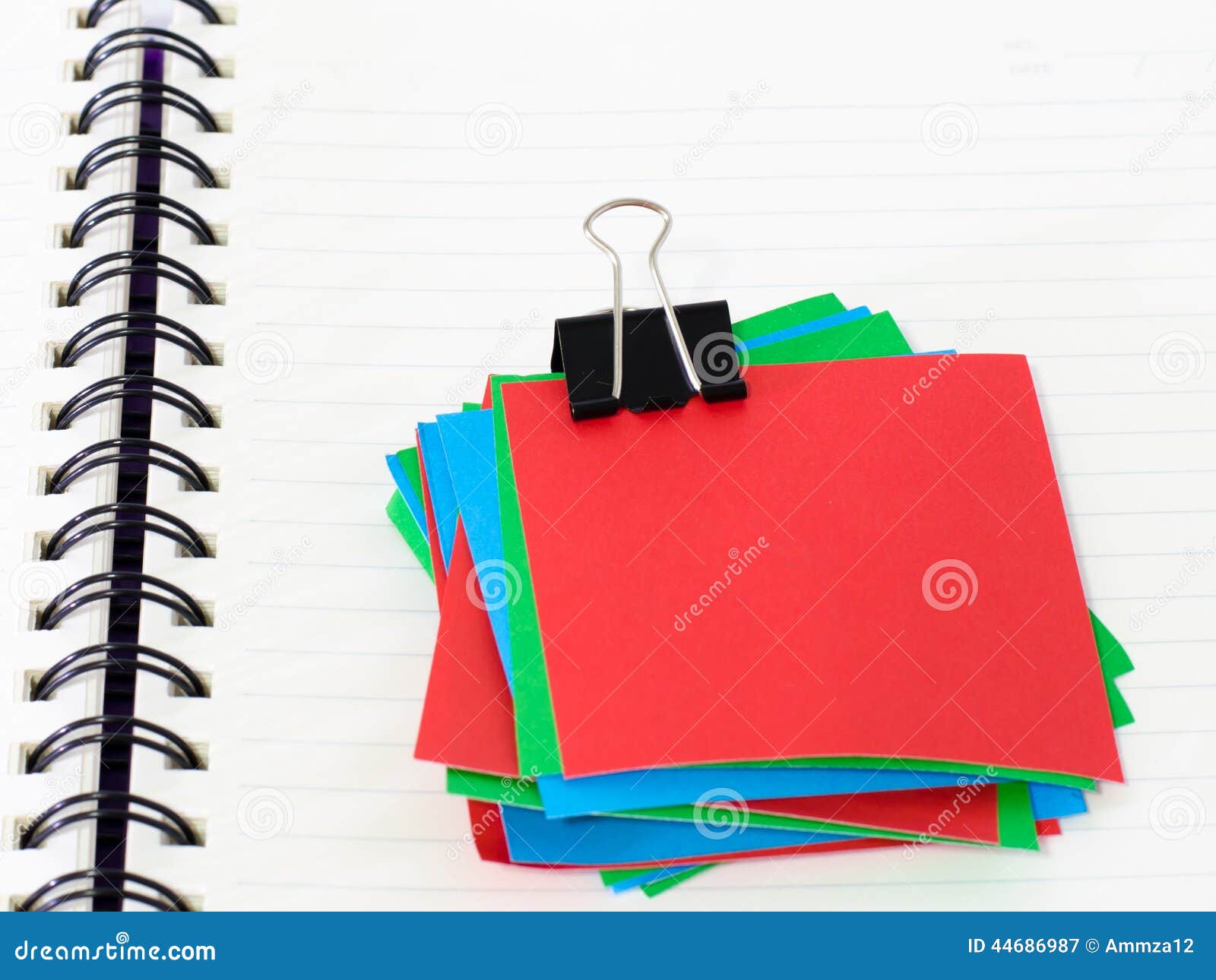 Group of Paper Note with Notebook Stock Image - Image of school ...