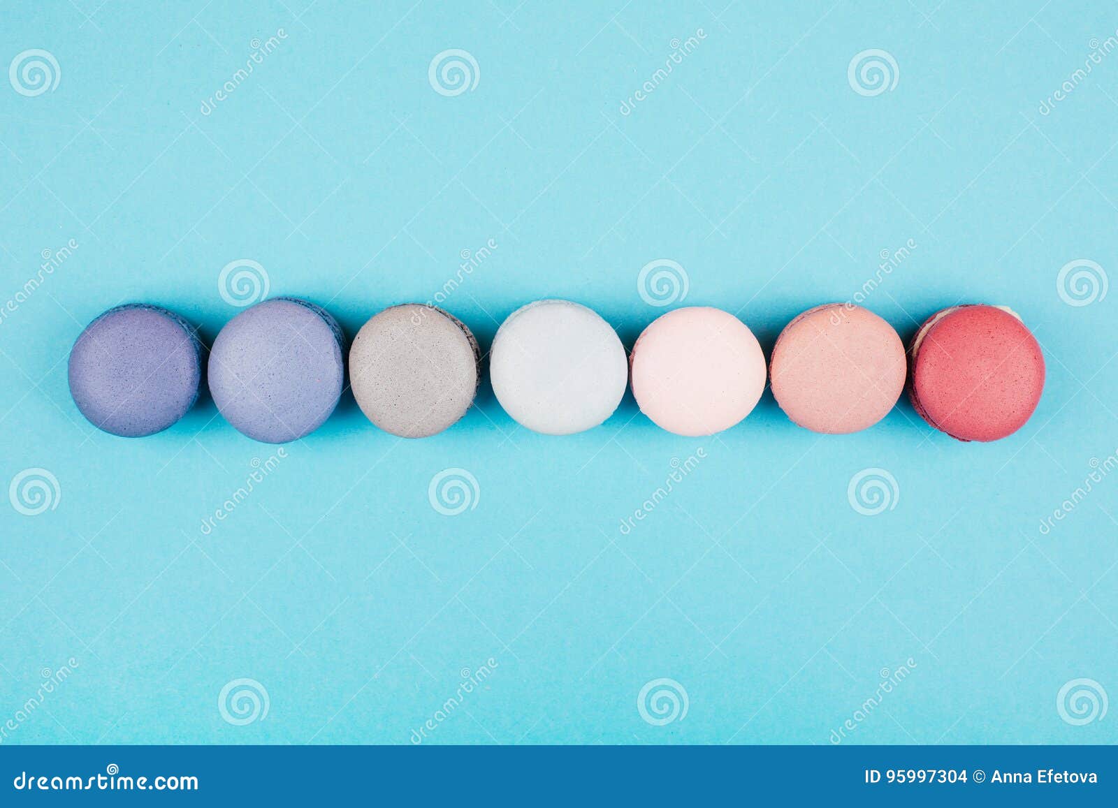 Group of Pastel Colorful Macarons on Trendy Background Stock Photo ...