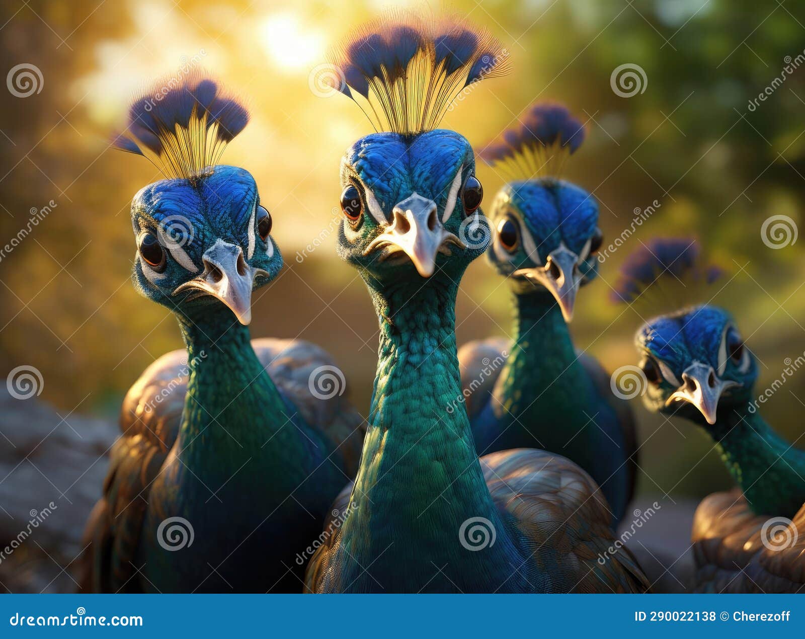 A group of peacocks stock photo. Image of black, design - 290022138