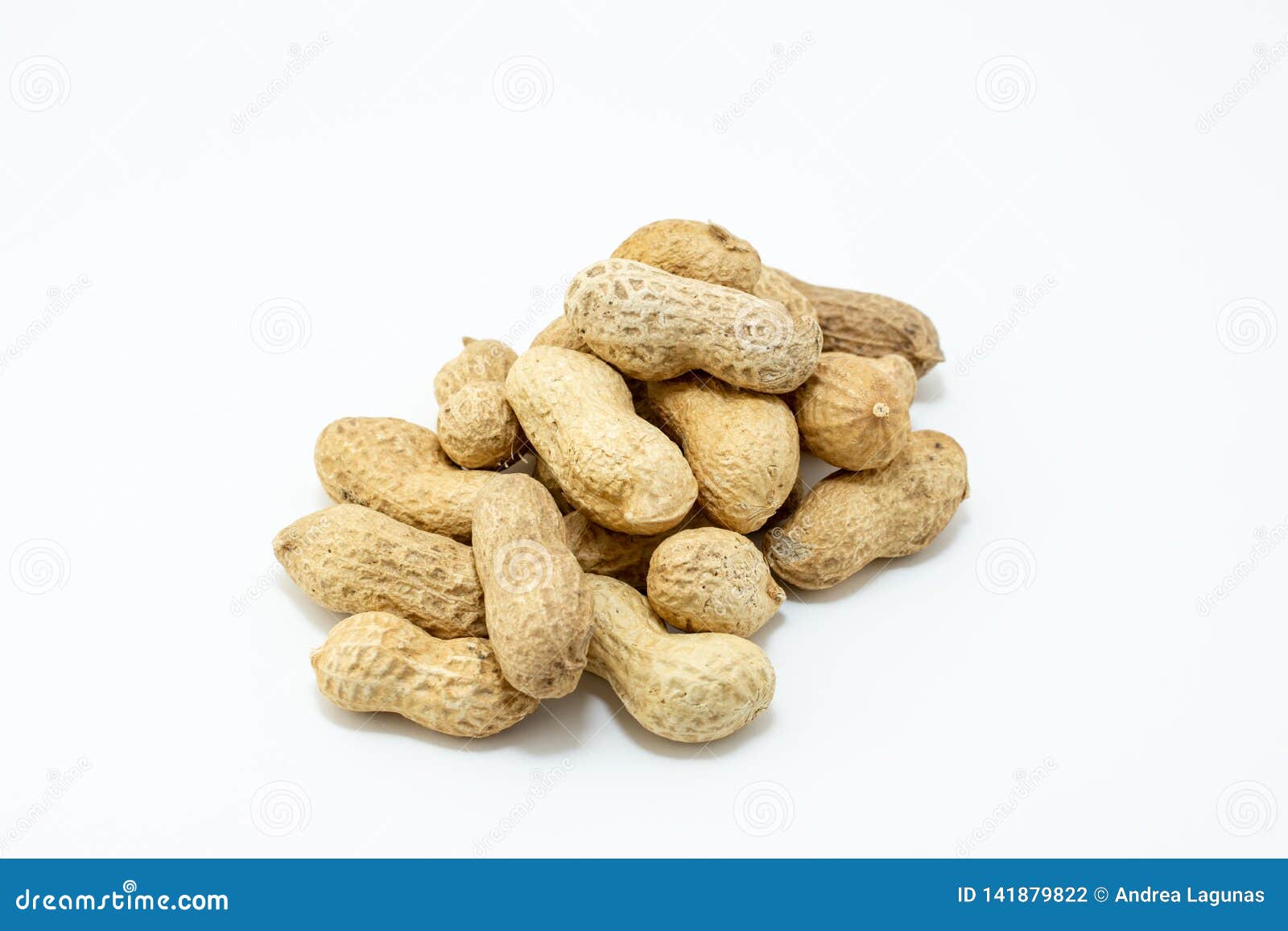 Group Of Peanuts Stacked Isolated On White Background Stock Photo ...