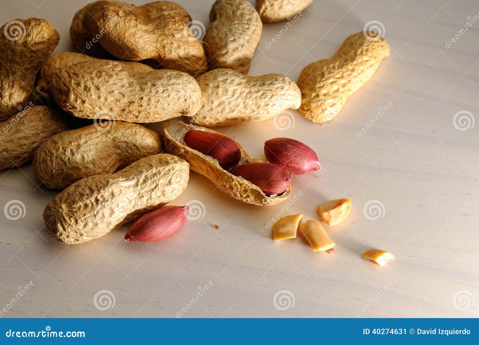 Group of Peanuts on a Table Stock Image - Image of eating, legume: 40274631