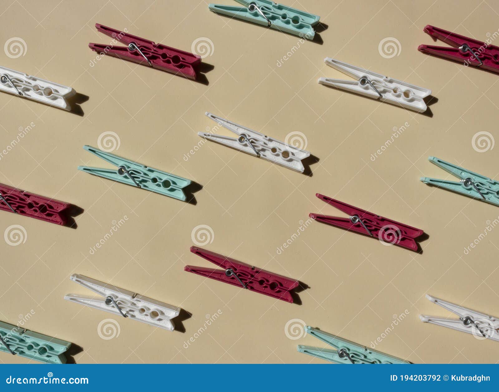 Group of Peg Isolated on Pastel Background. Stock Photo - Image of ...