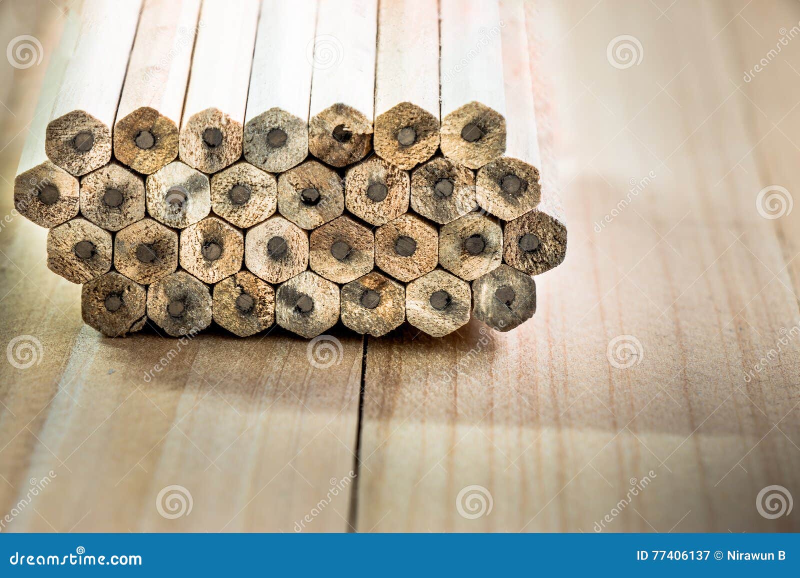 Group of Pencil, Close Up at Bottom of Pencil Stock Image - Image of ...