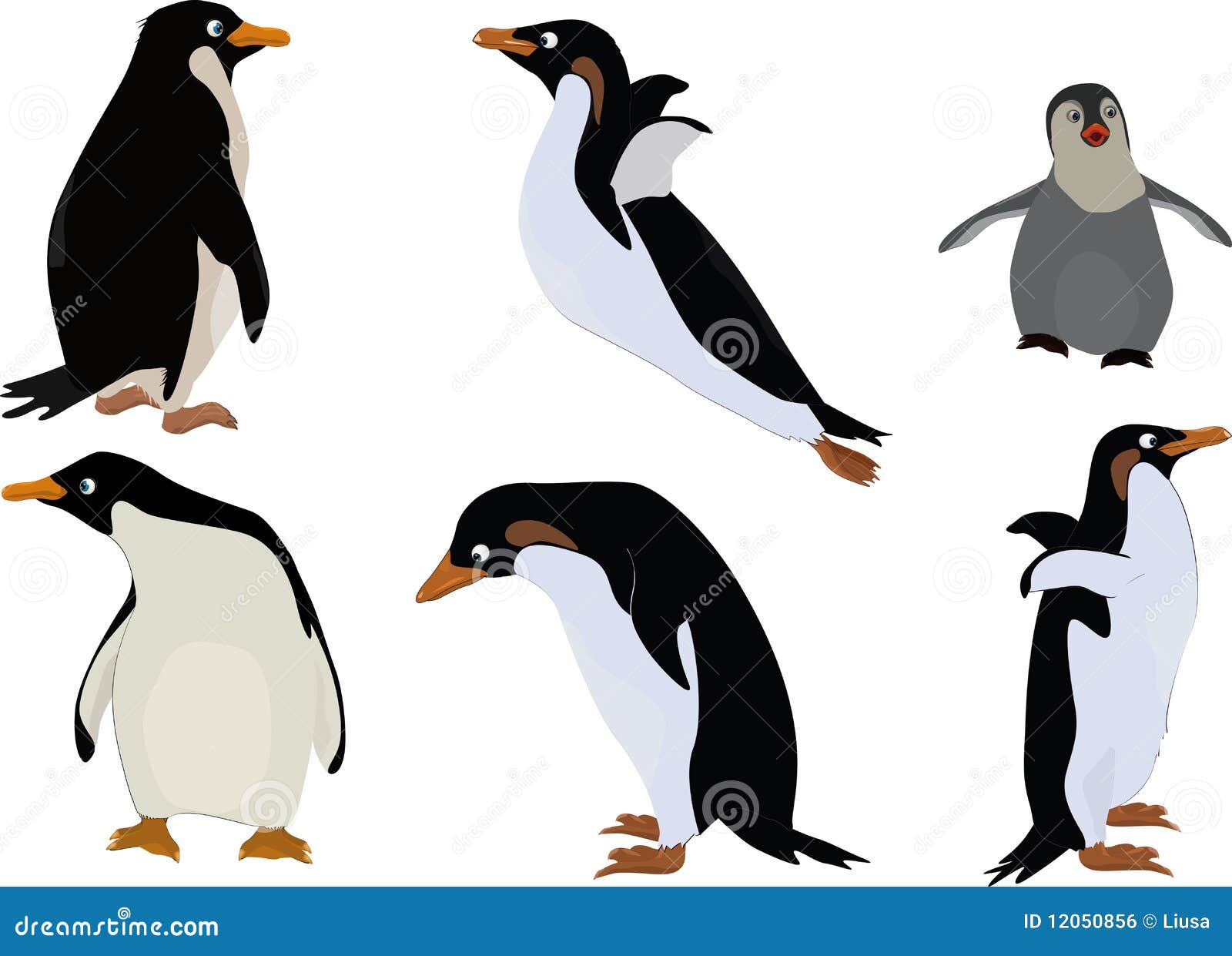 Penguin Crowd Drawing