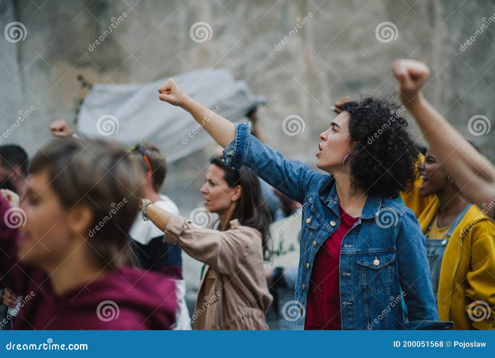 Group of People Activists Protesting on Streets, Strike and ...
