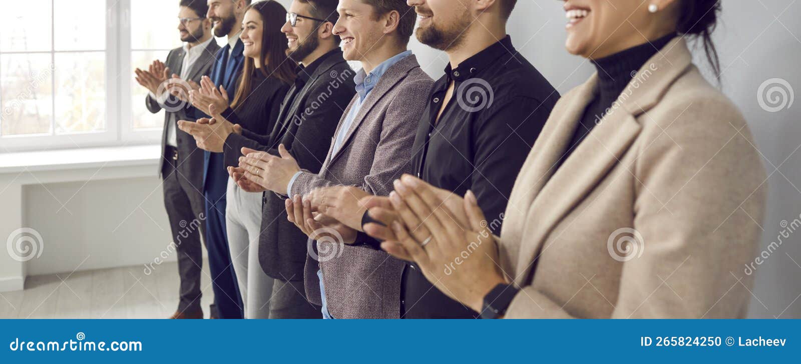 Group of People Applauding Speaker at Business Conference or Corporate ... Group of People Applauding Speaker at Business Conference or Corporate ...