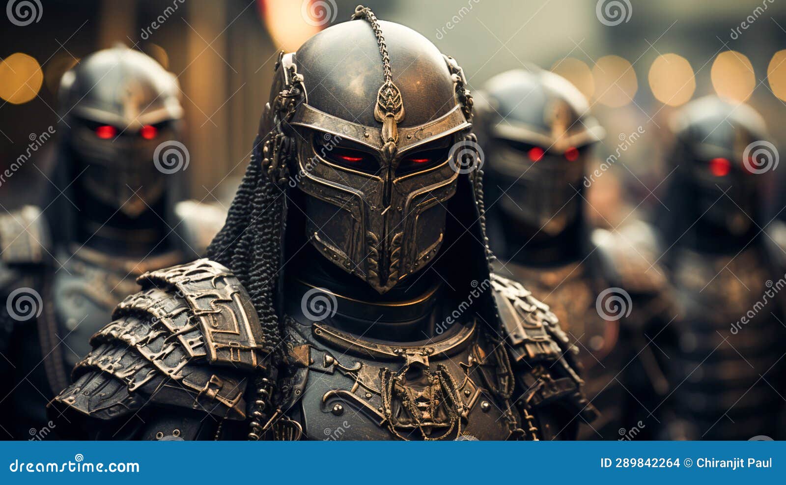 A Group of People in Armor Holding with Guns Stock Photo - Image of ...