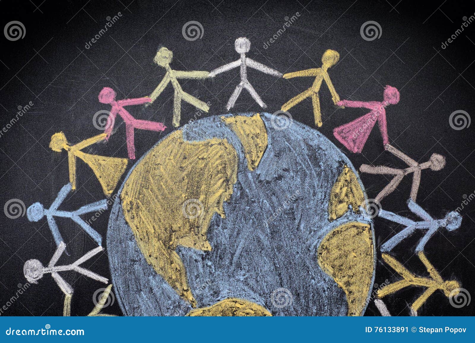 Group of People Around the World Stock Illustration - Illustration of ...