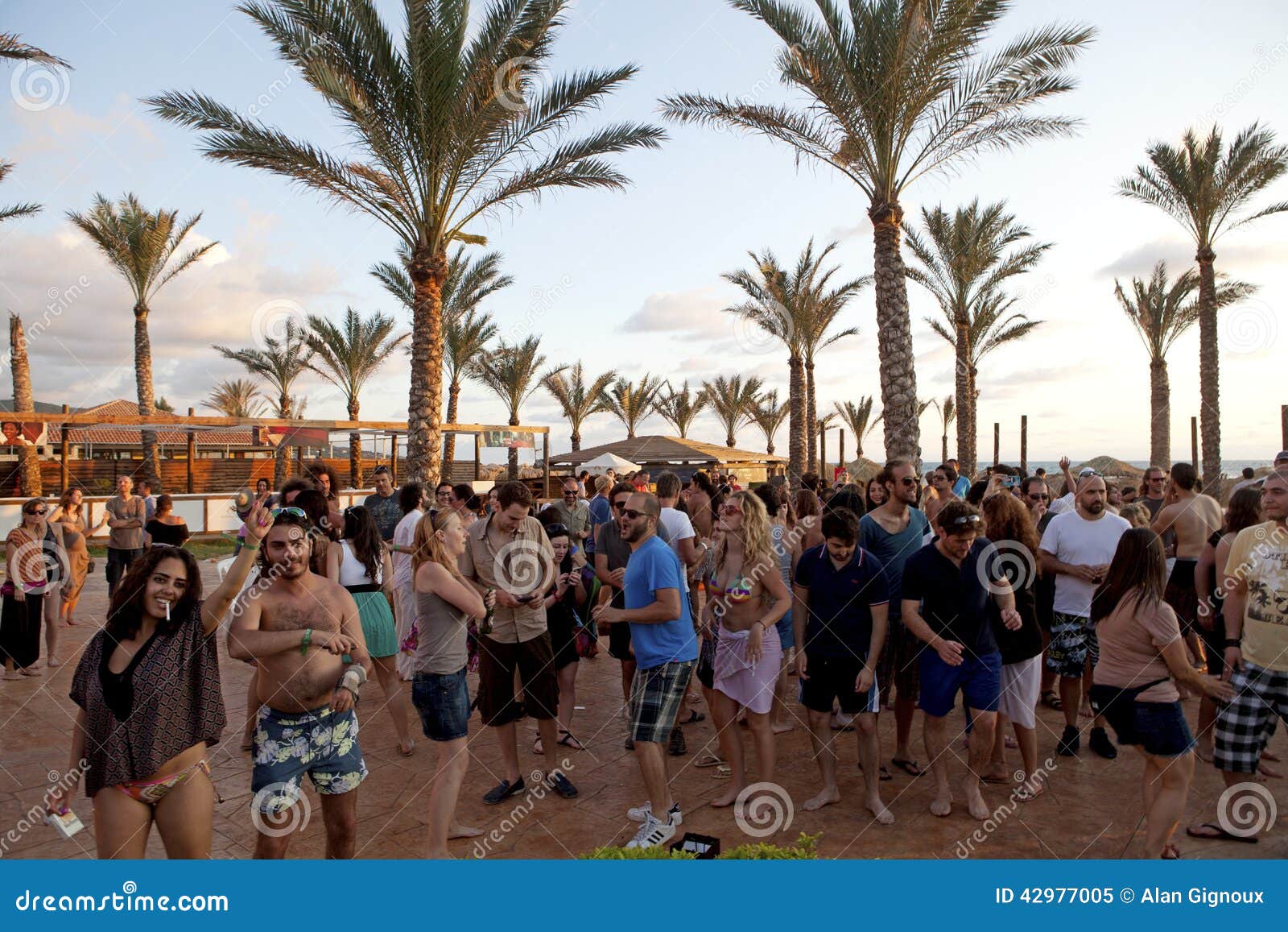 A Group of People on the Beach, Lebanon Editorial Image - Image of band ...
