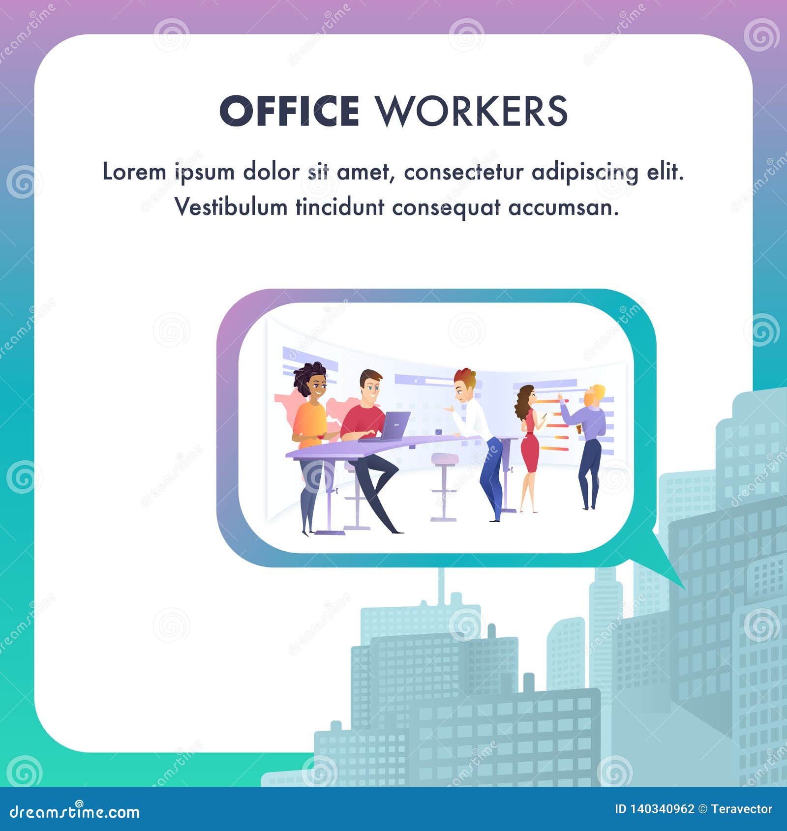 Group of People in Business Team Working Process Stock Vector ...