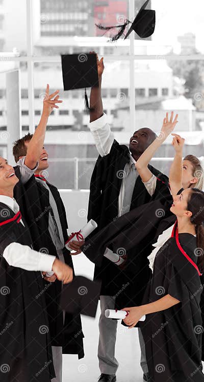 Group of People Celebrating Their Graduation Stock Image - Image of ...