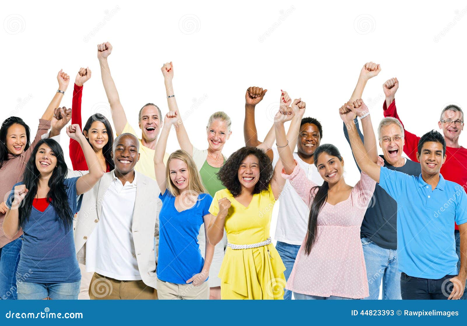 Group of People Celebrating Together Stock Image - Image of excitement ...