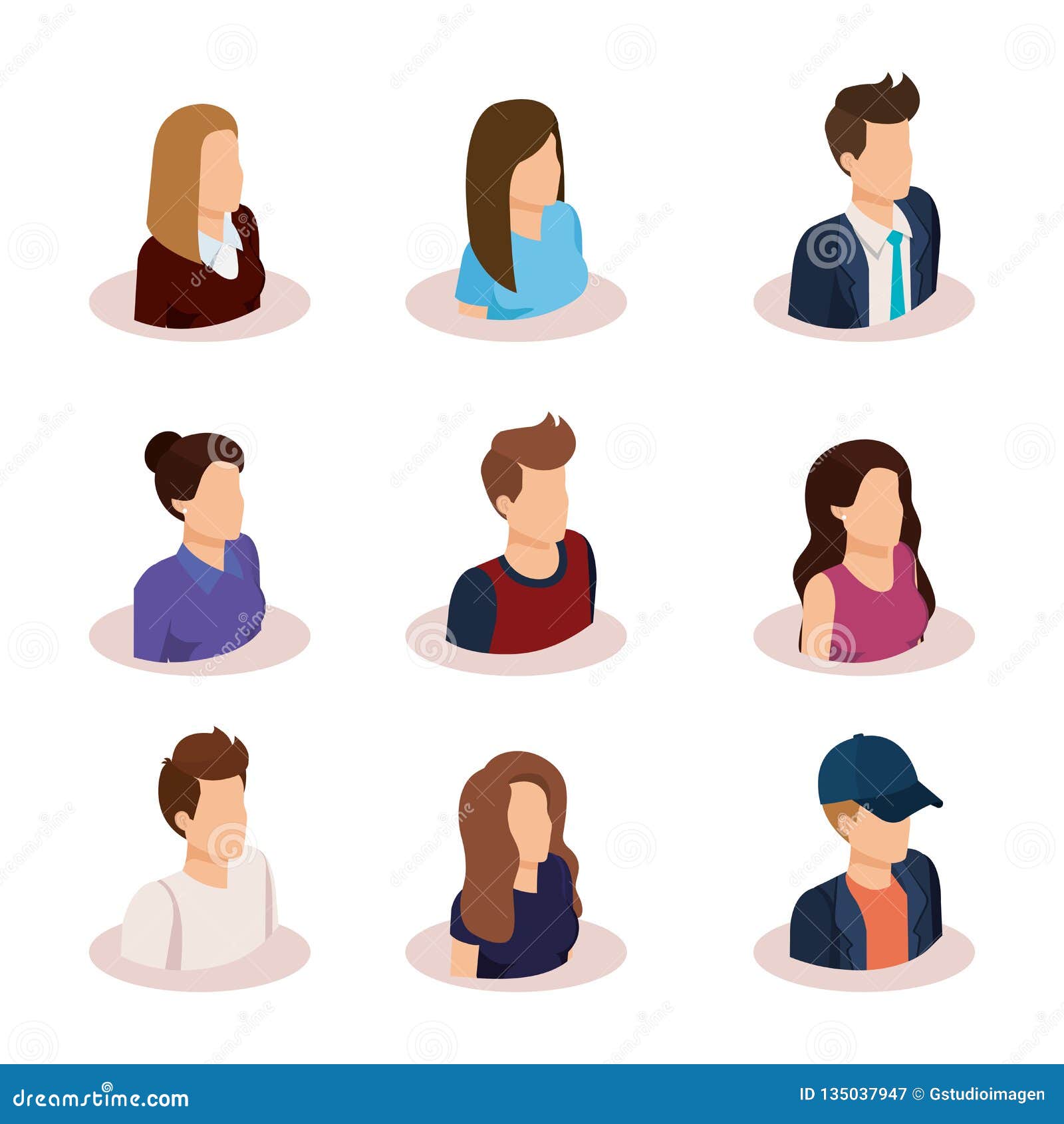 Group of people characters stock vector. Illustration of organization ...