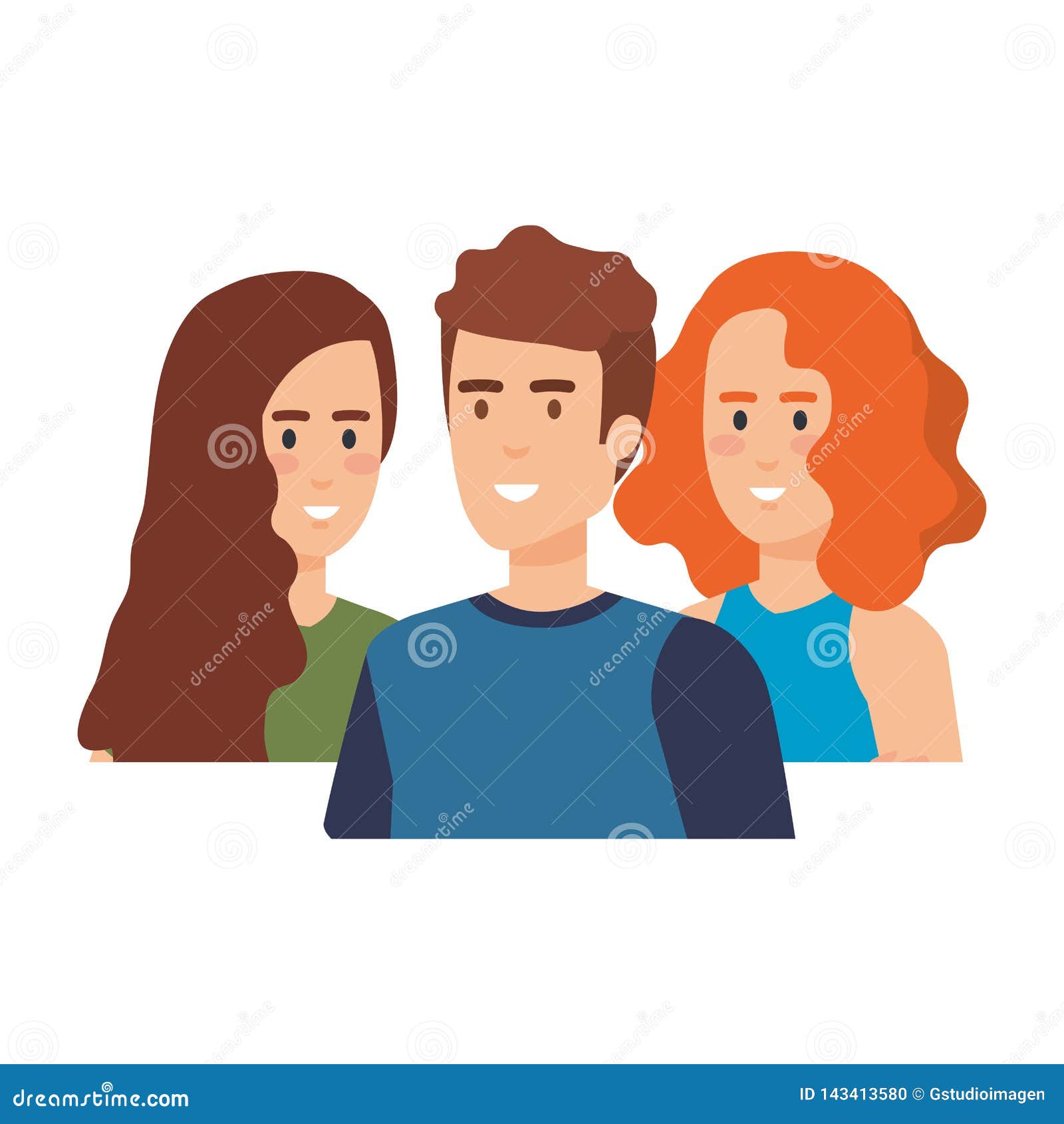 Group of people characters stock vector. Illustration of diverse ...