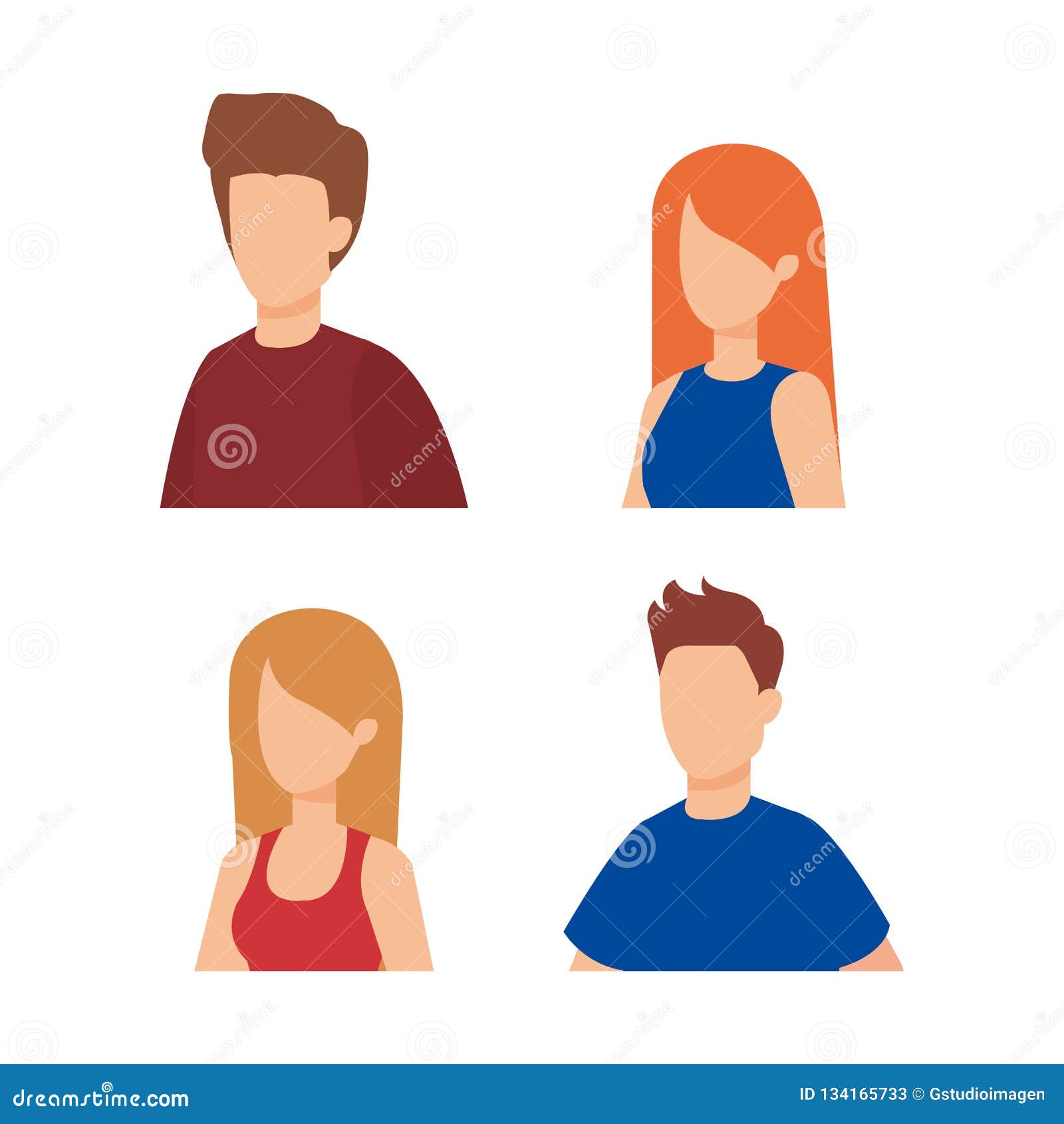 Group of people characters stock vector. Illustration of comic - 134165733