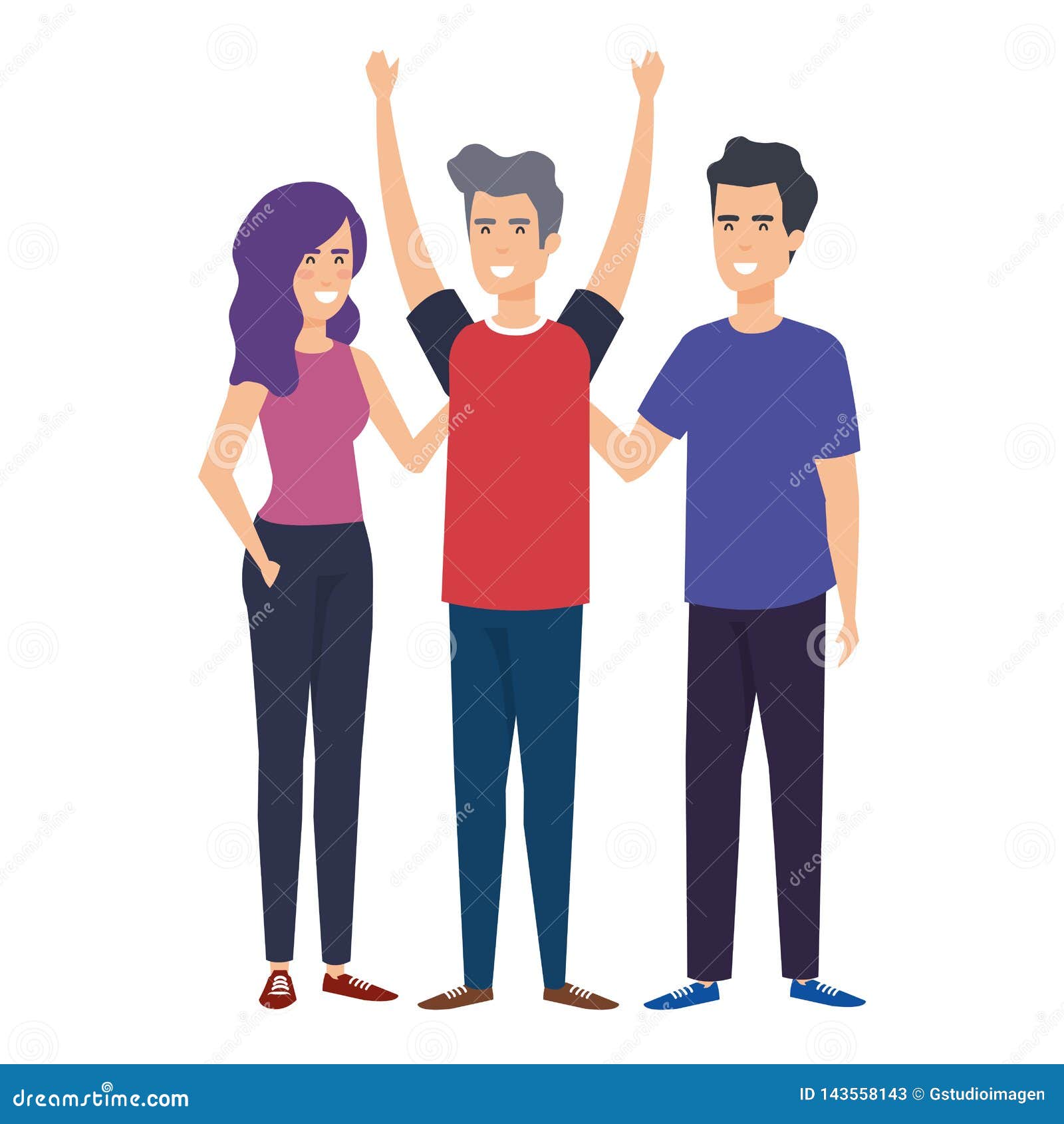 Group of people characters stock vector. Illustration of cartoon ...