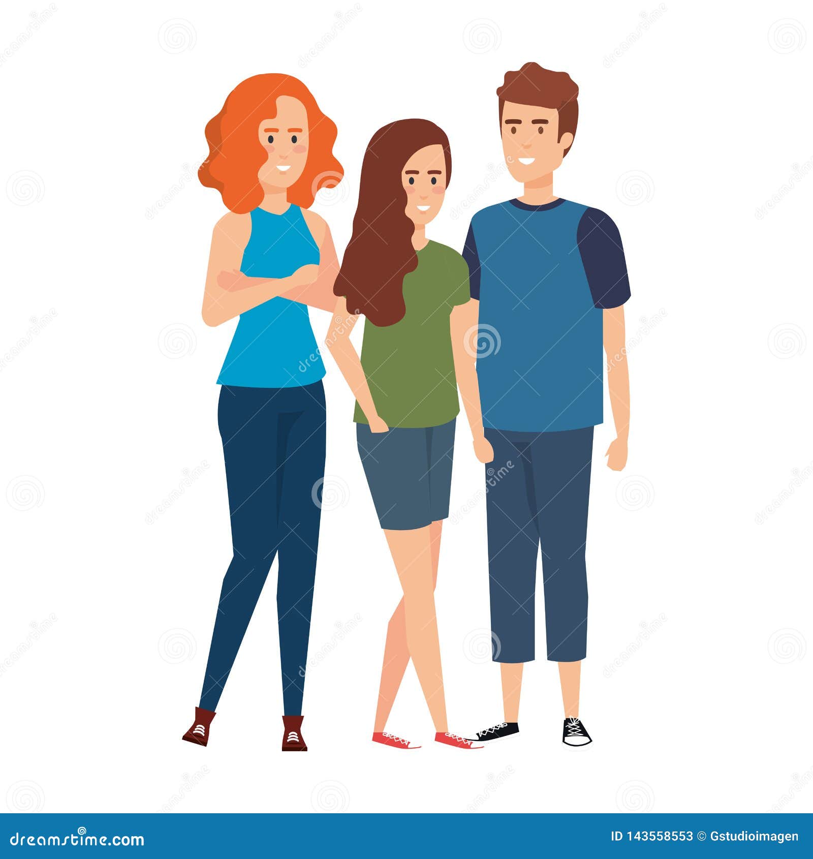 Group of people characters stock vector. Illustration of comic - 143558553