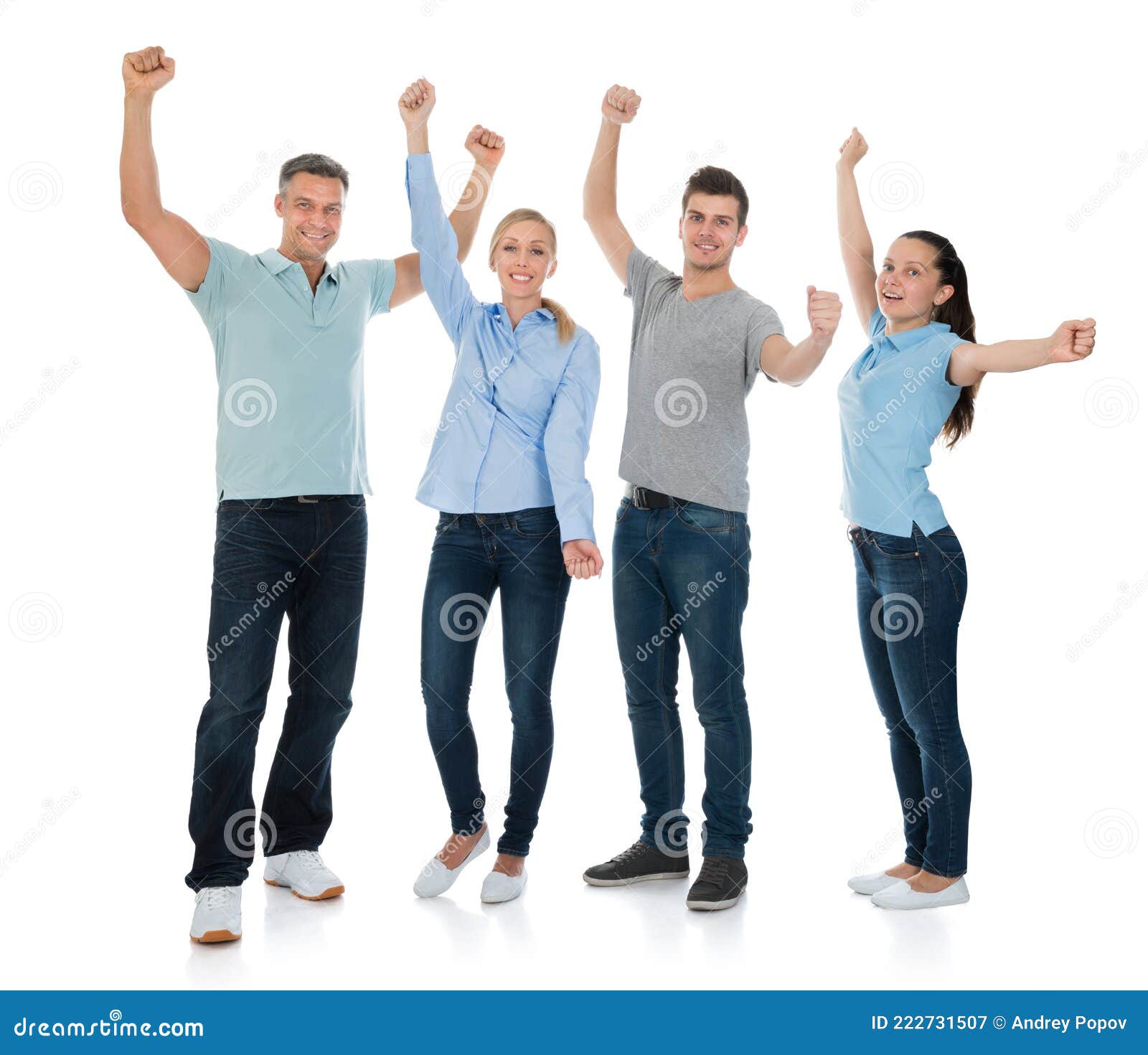 Group of People Cheering stock image. Image of friend - 222731507