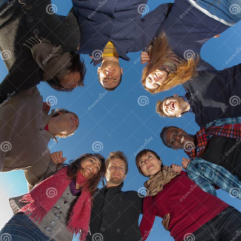Group of People in circle stock image. Image of integration - 18336529