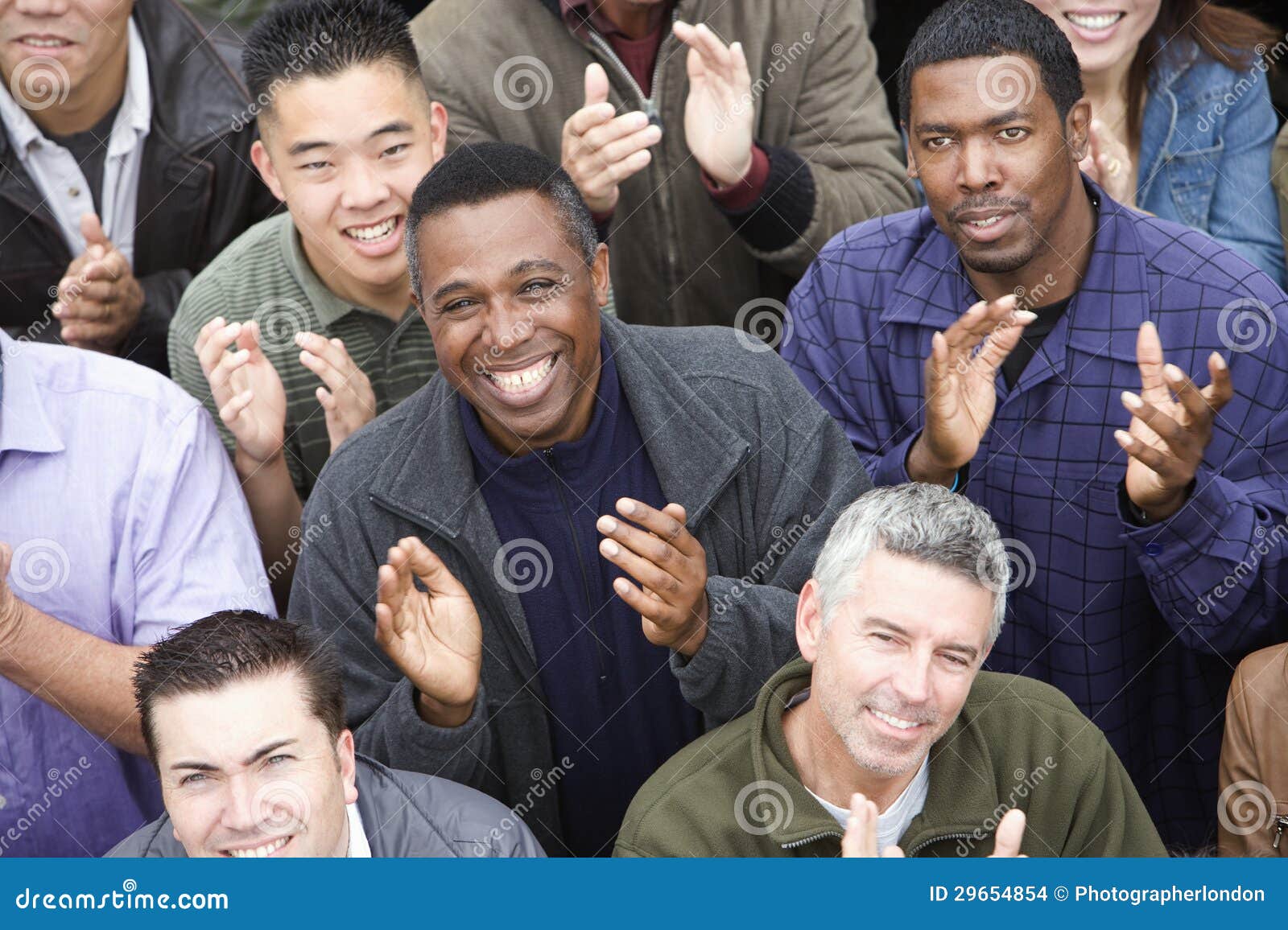 People Clapping After A Presentation In A Meeting Stock Photo ...