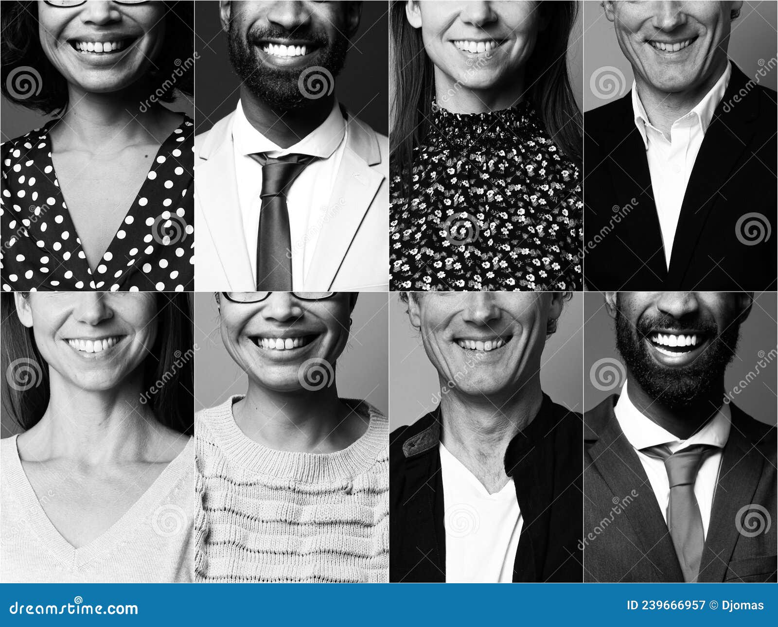 Group of People in a Collage Stock Image - Image of overexcited, awake ...