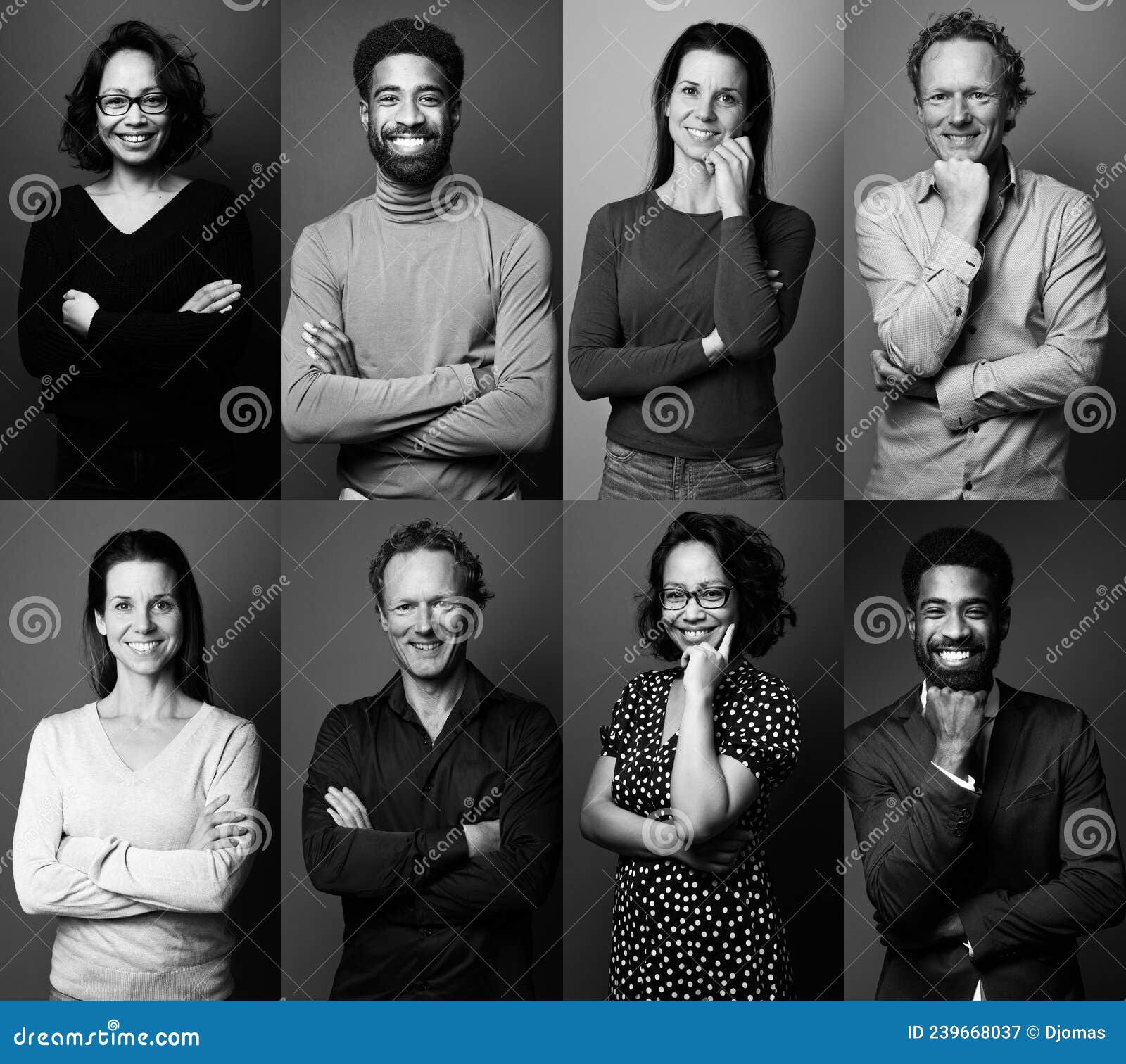 Group of People in a Collage Stock Image - Image of overexcited, happy ...
