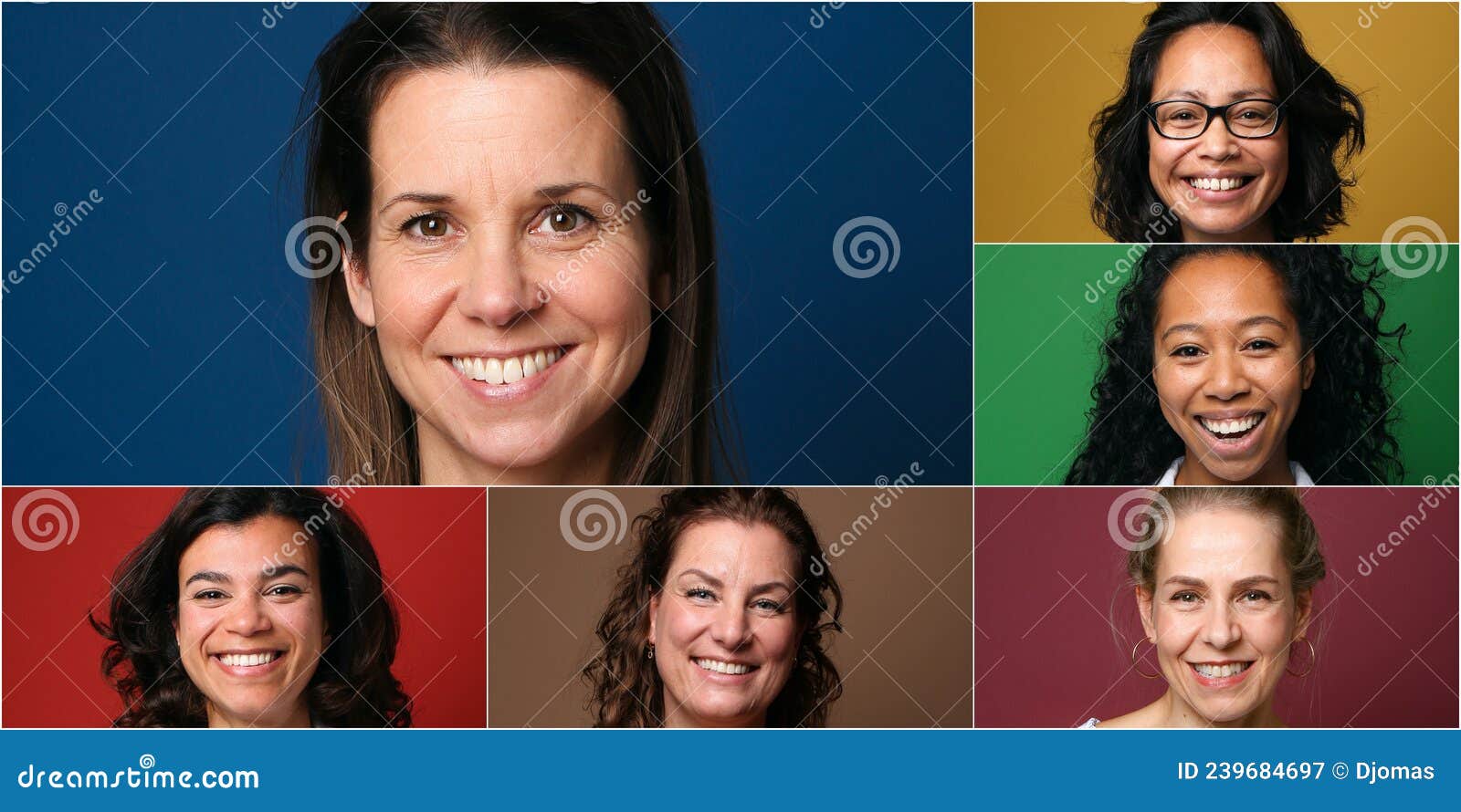 Group of People in a Collage Stock Image - Image of astonishment ...