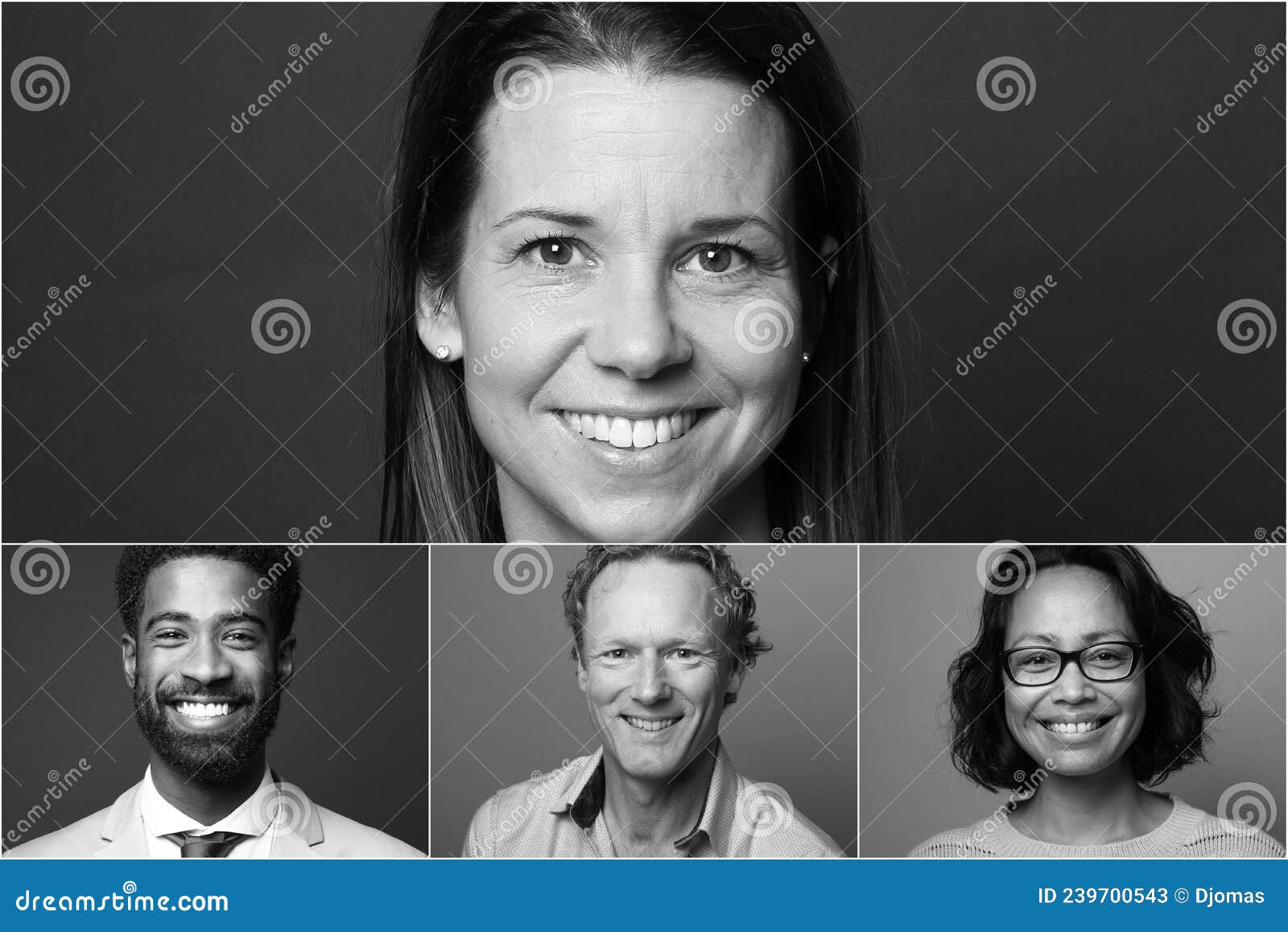Group of People in a Collage Stock Image - Image of male, overexcited ...