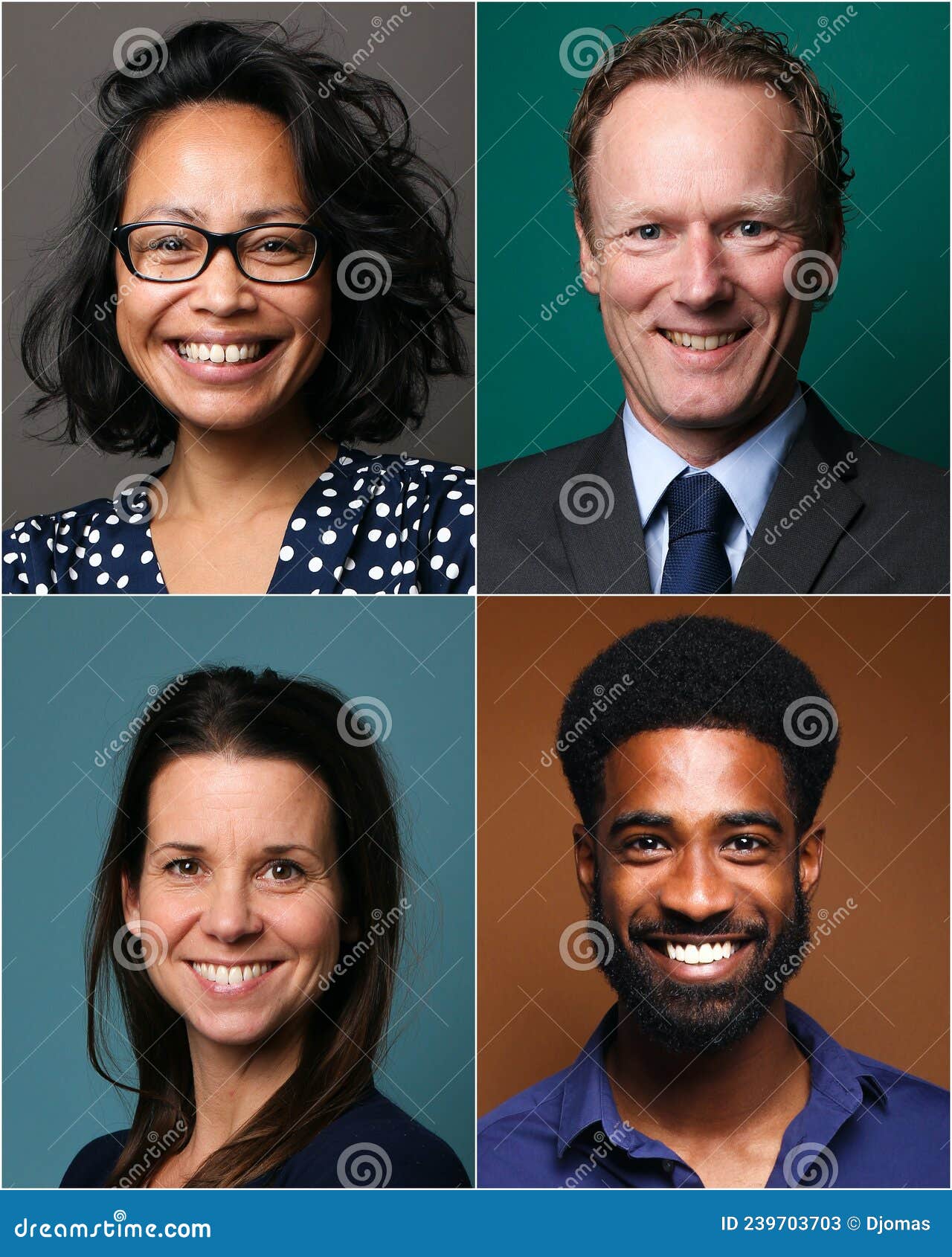Group of People in a Collage Stock Image - Image of male, stern: 239703703