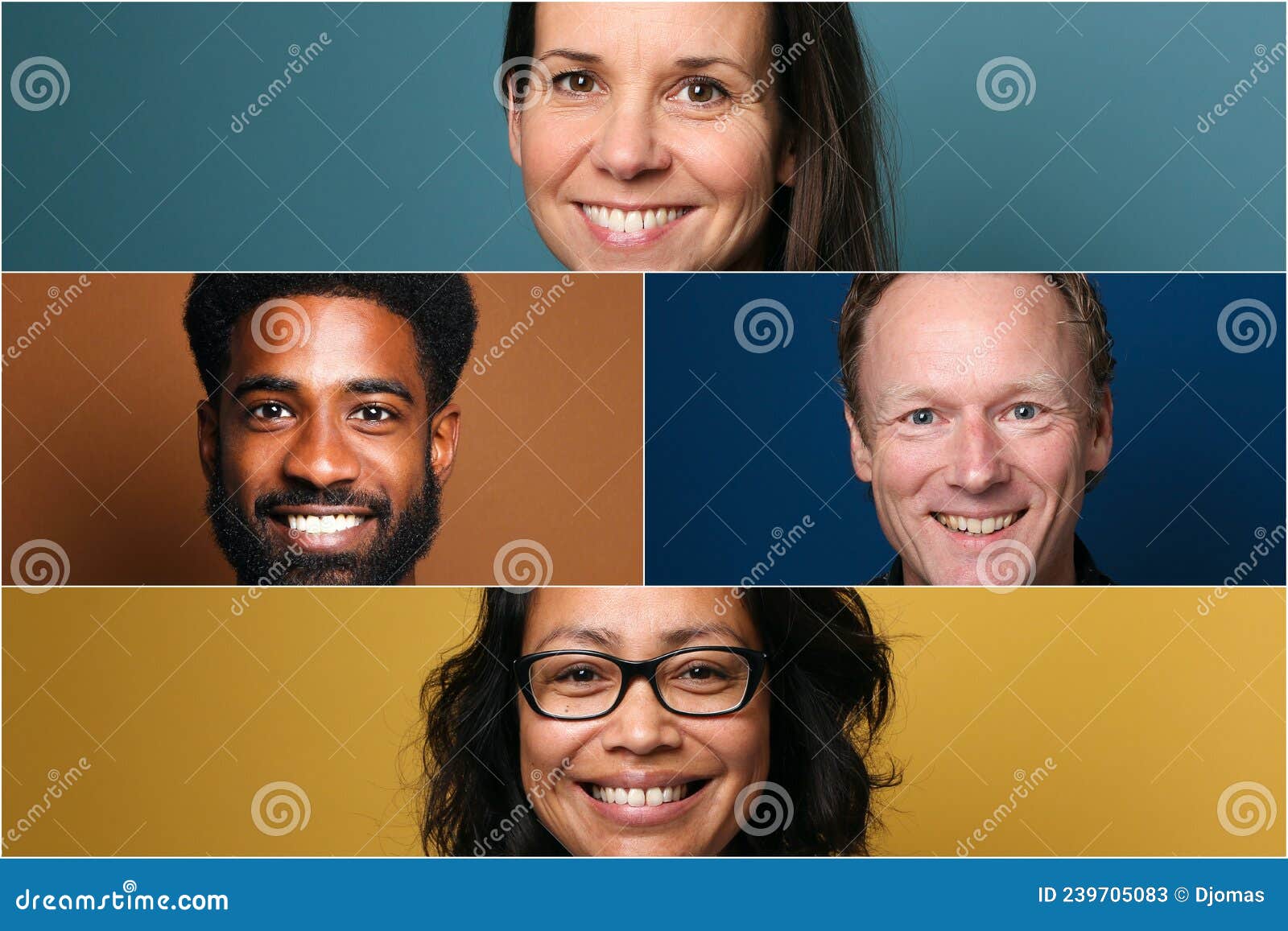 Group of People in a Collage Stock Image - Image of enjoyment ...