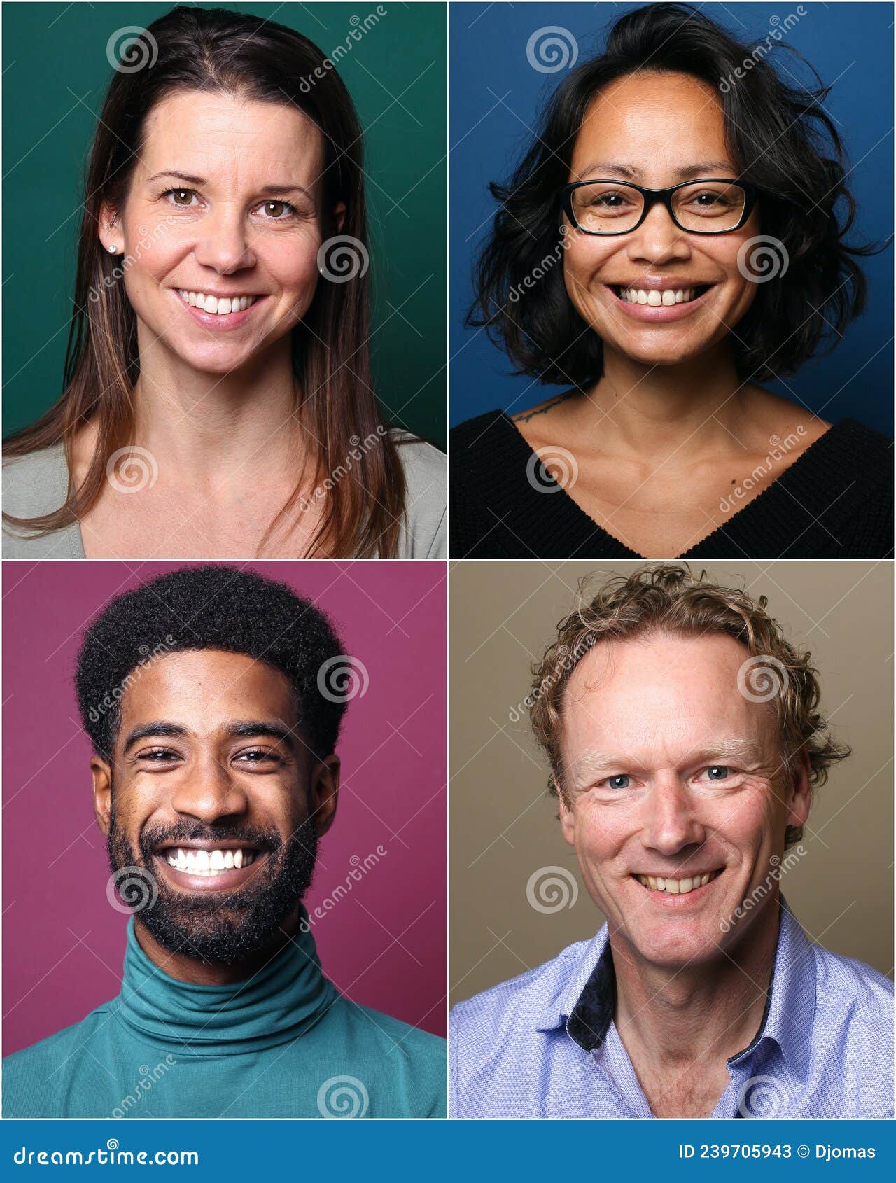 Group of People in a Collage Stock Image - Image of pleasure, mixedrace ...