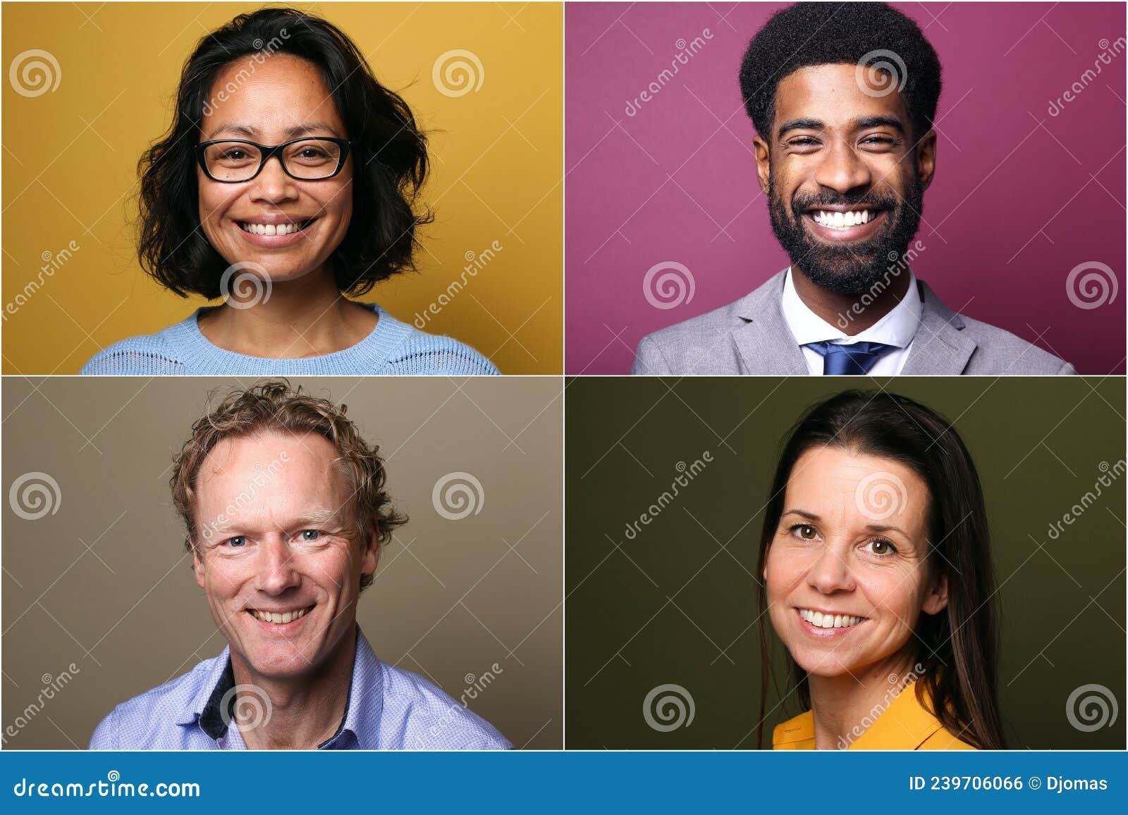 Group of People in a Collage Stock Photo - Image of cheerful ...
