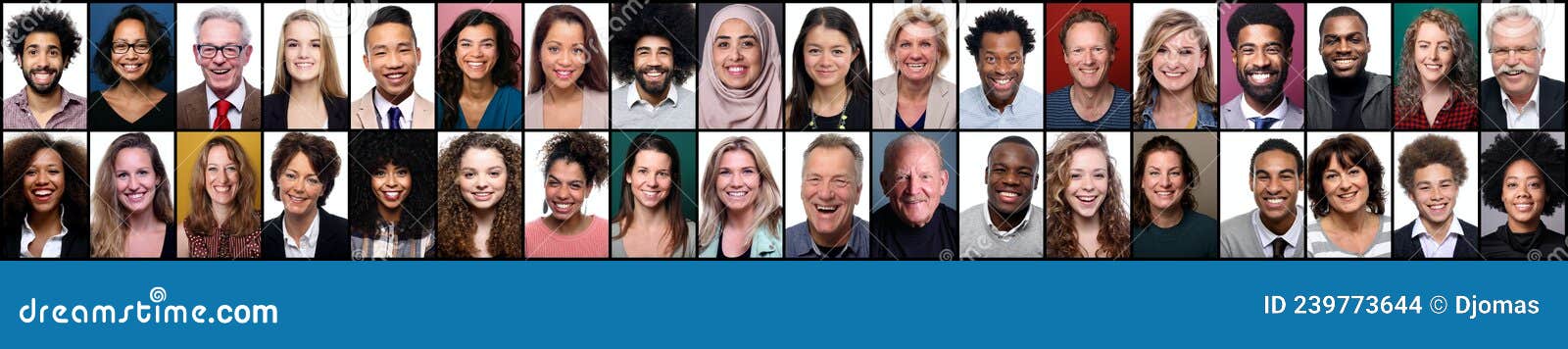 Group of People in a Collage Stock Photo - Image of happy, concentrated ...