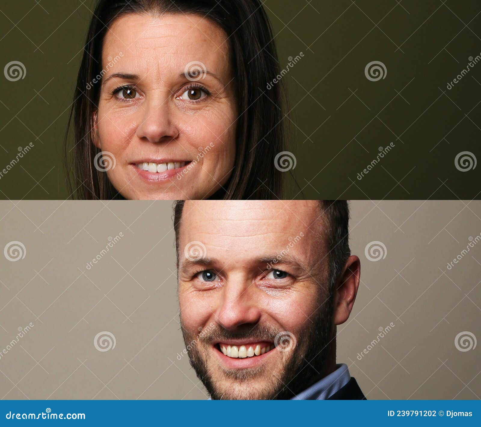 Group of People in a Collage Stock Photo - Image of thoughtful, calm ...