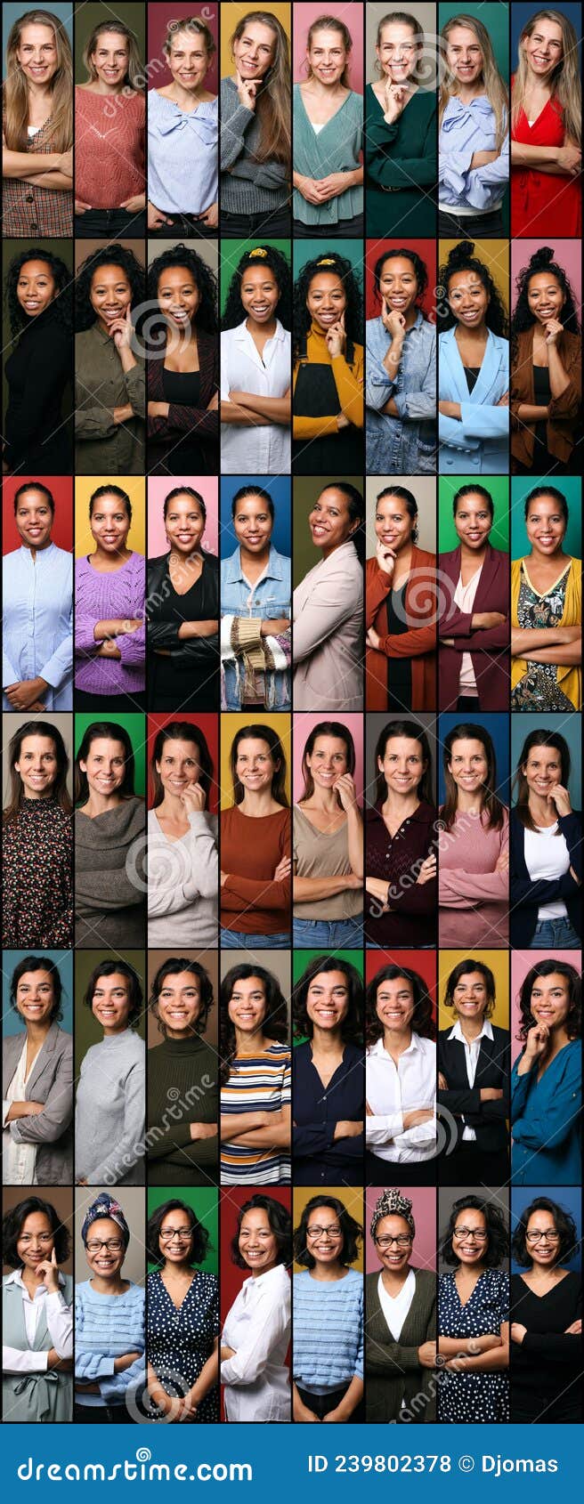 Group of People in a Collage Stock Photo - Image of awakening ...