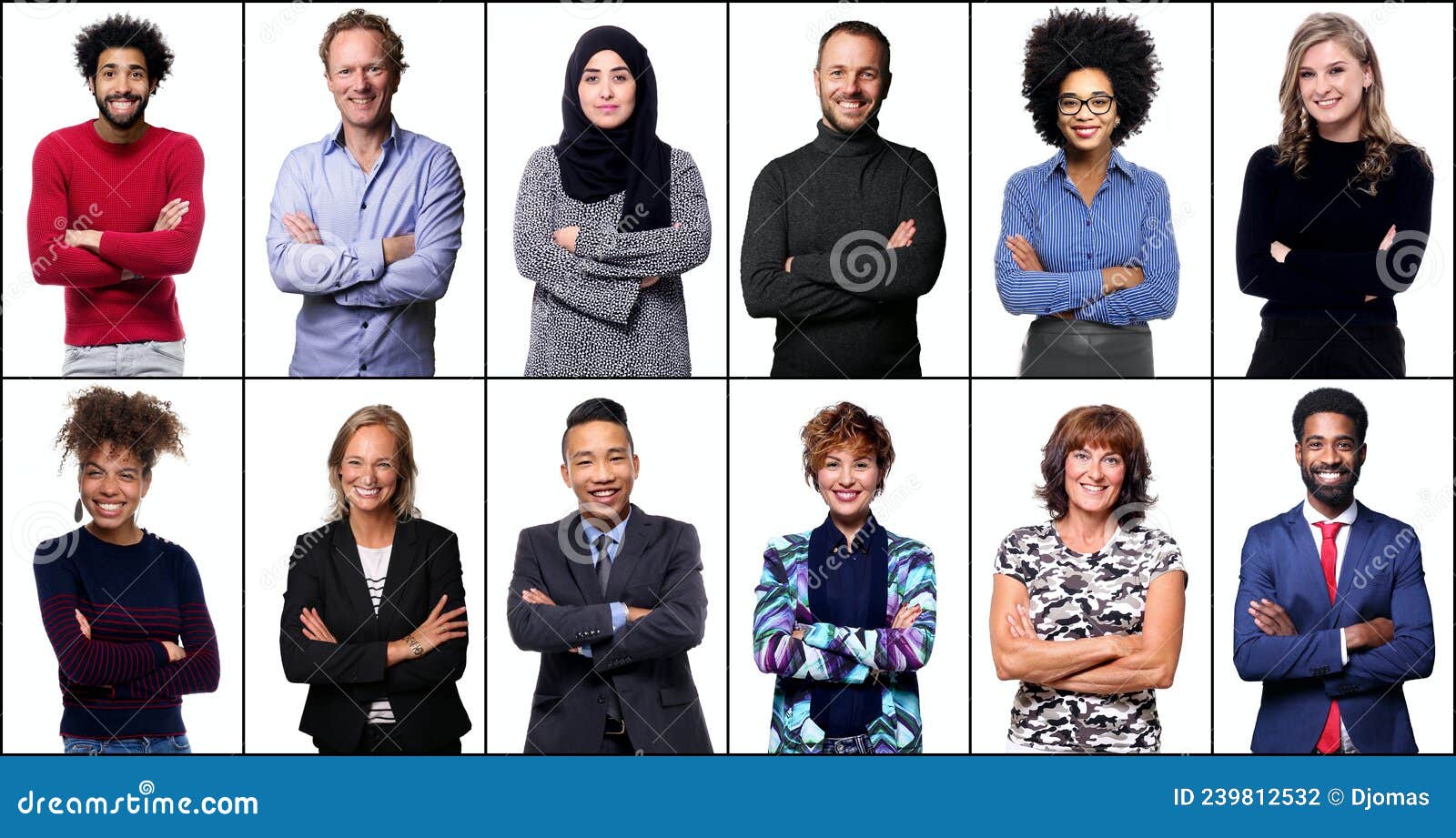 Group of People in a Collage Stock Photo - Image of nervous, thoughtful ...