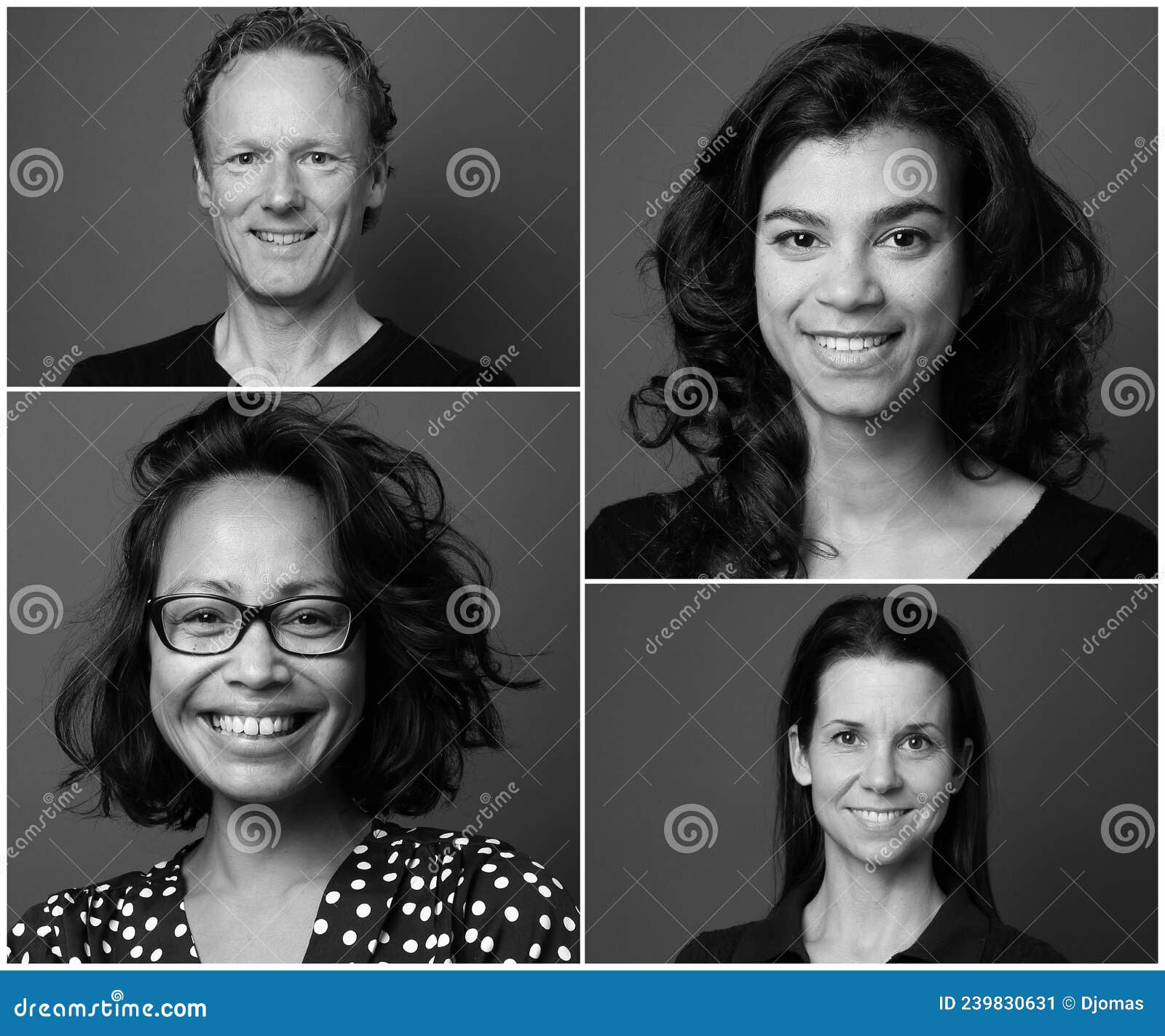 Group of People in a Collage Stock Image - Image of enjoying, caucasian ...