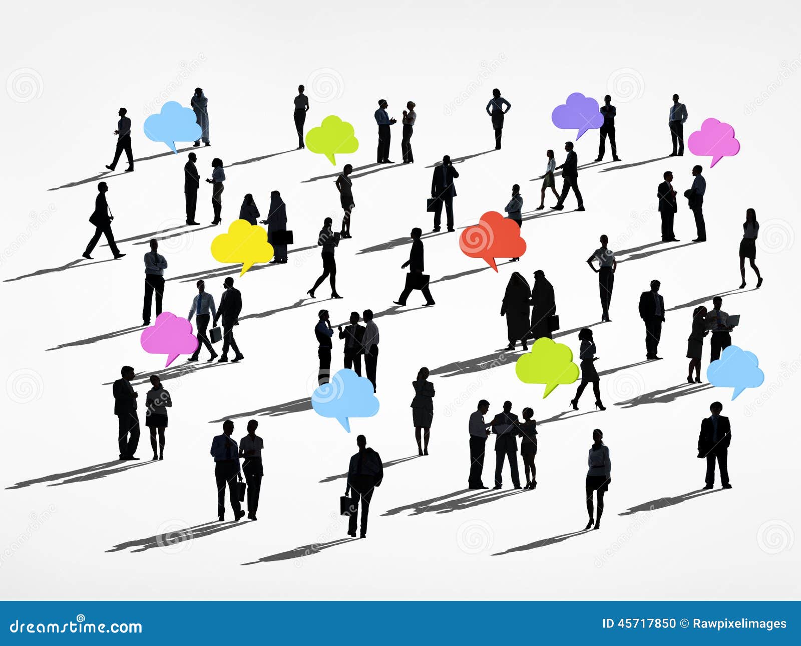 Group of People and Communication Concepts Stock Illustration ...