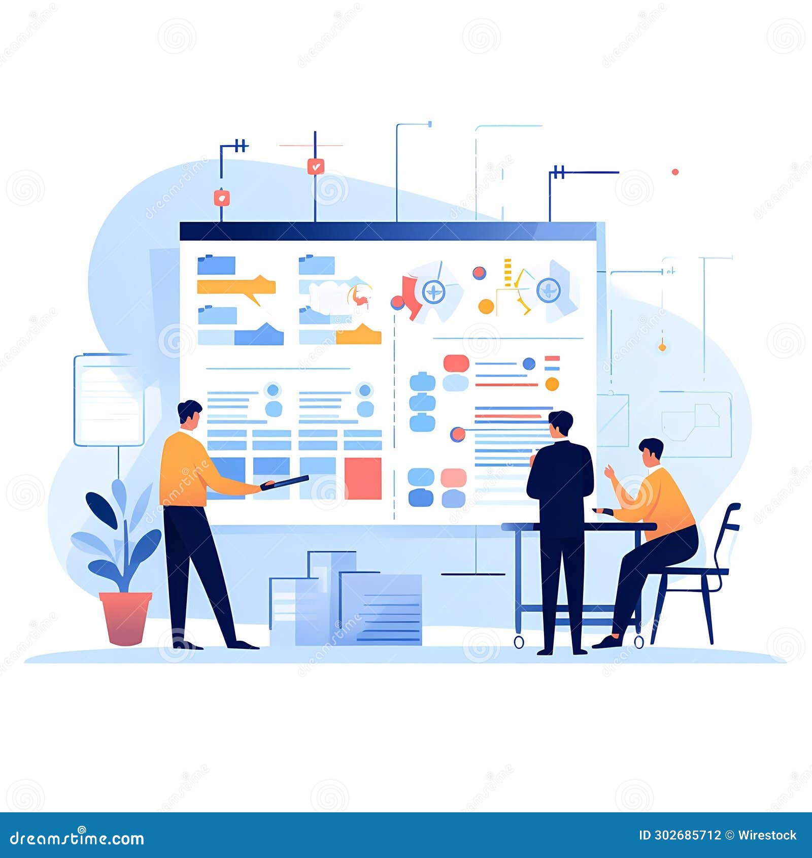 Group of People in a Conference Room, Having a Discussion. AI-generated ...