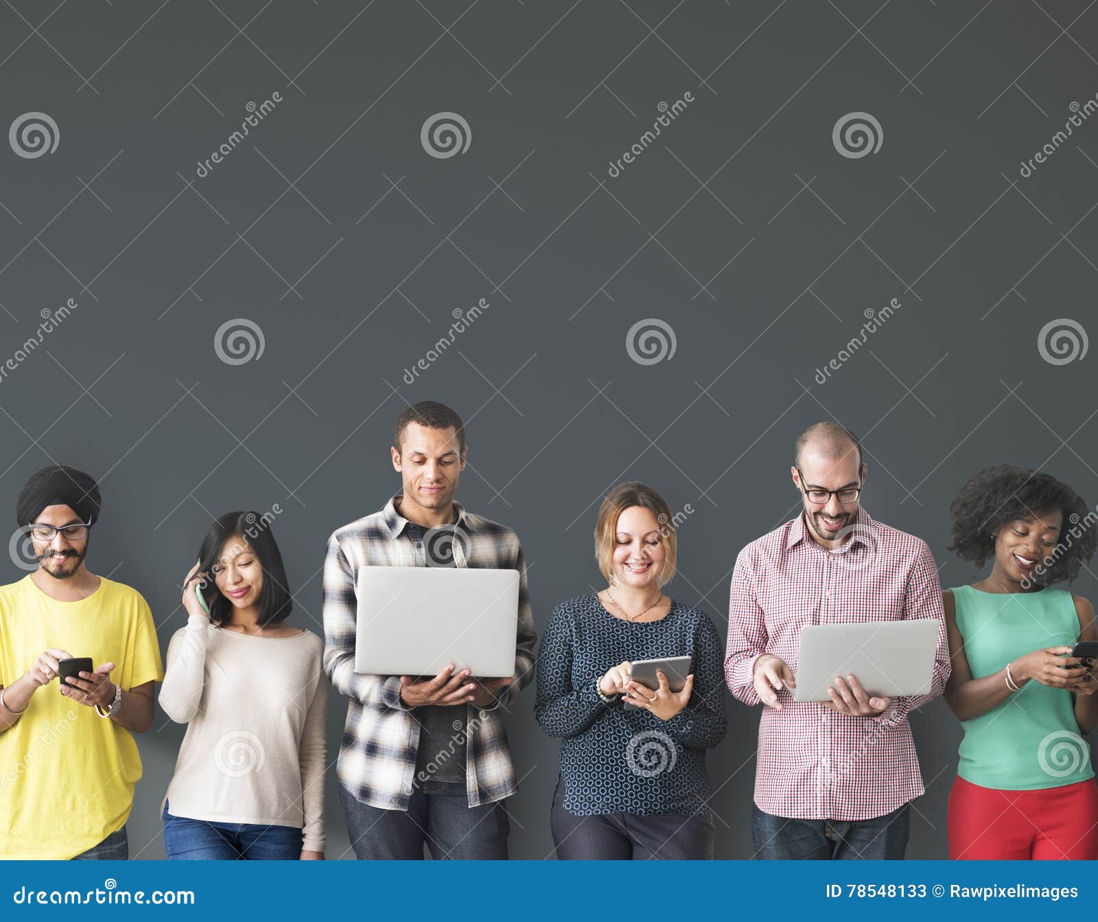 Group of People Connection Digital Device Concept Stock Image - Image ...