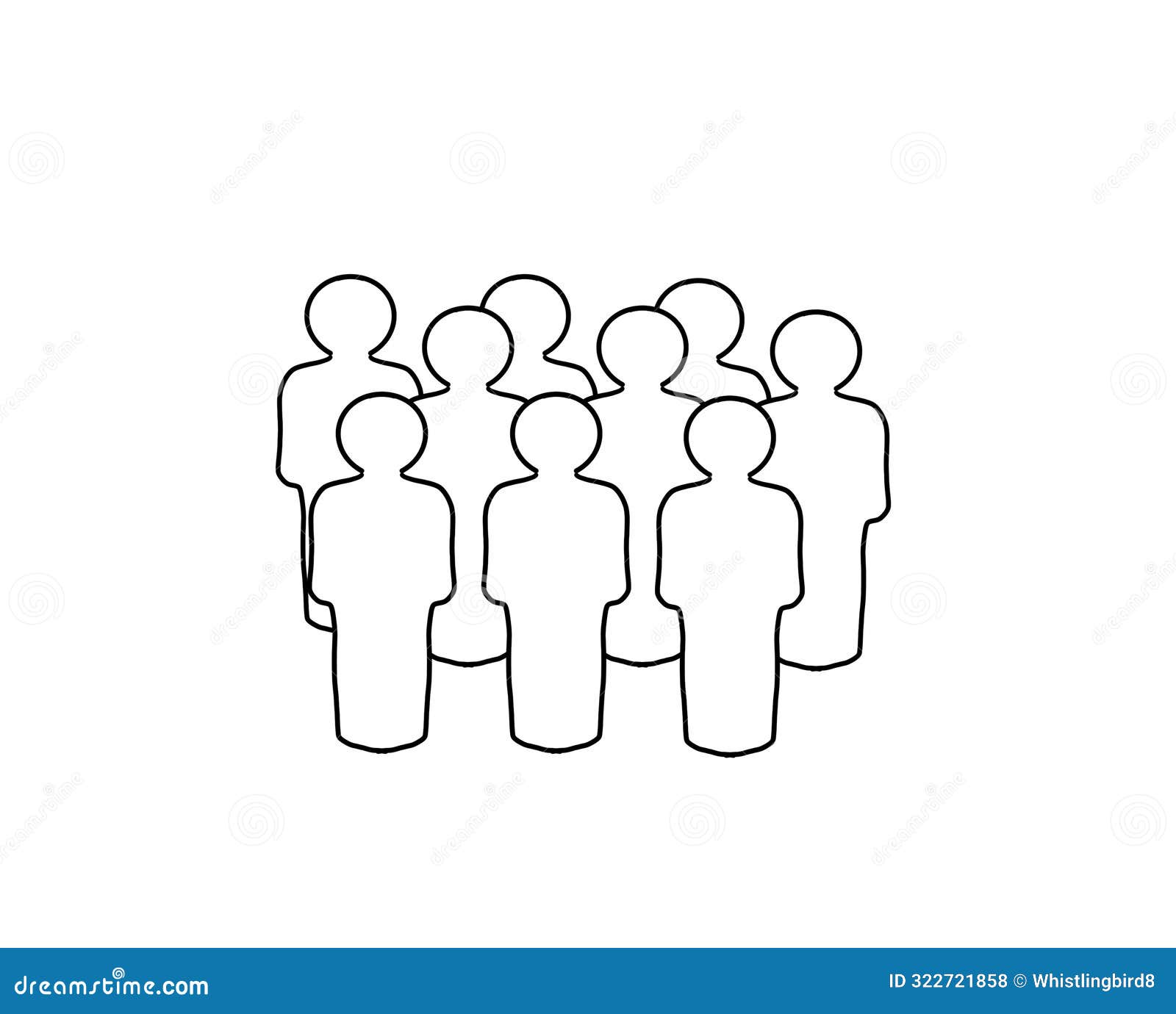 Group of People, Crowd, Diversity Illustration Flat Style Stock ...