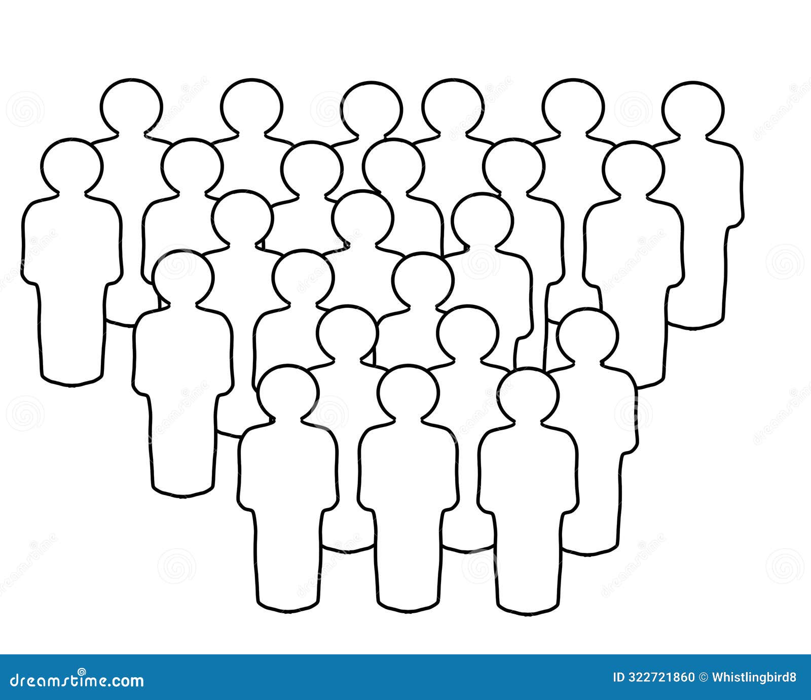 Group of People, Crowd, Diversity Illustration Flat Style Stock ...