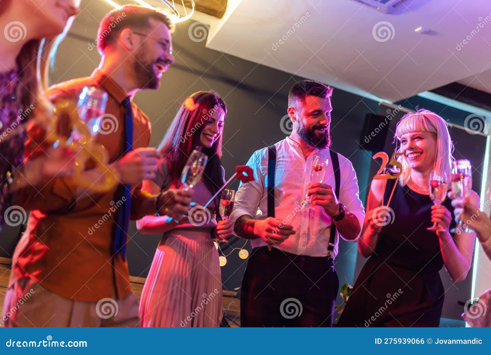 Group of People Dancing in the Club Stock Photo - Image of night ...